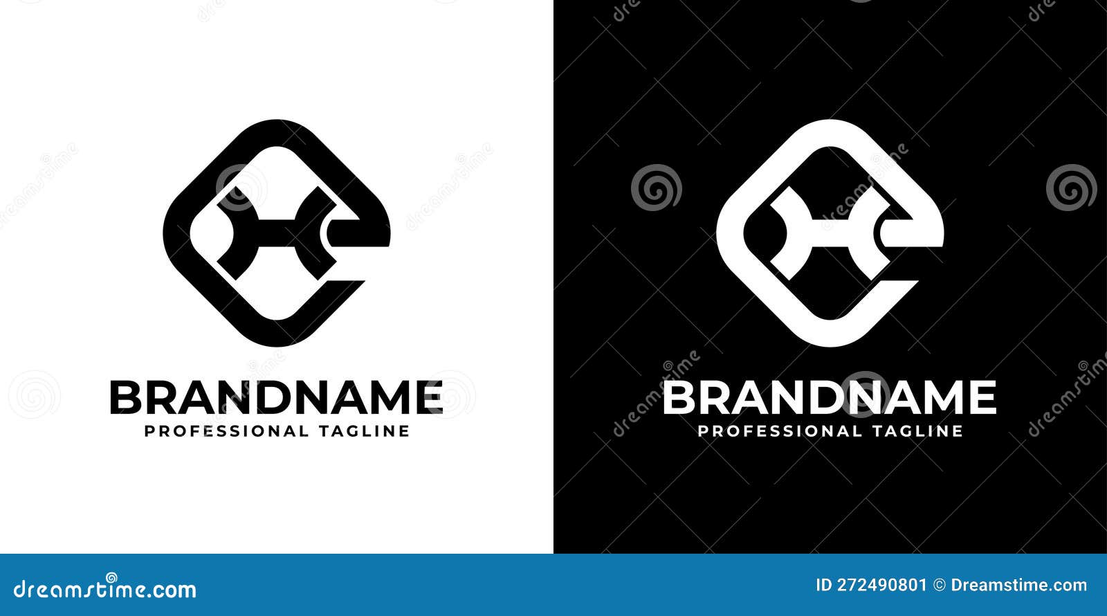 Simple EH or he Monogram Logo, Suitable for Any Business with EH or he ...