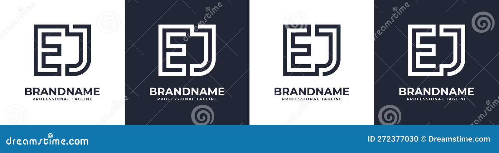 Simple EJ Monogram Logo, Suitable for Any Business with EJ or JE ...
