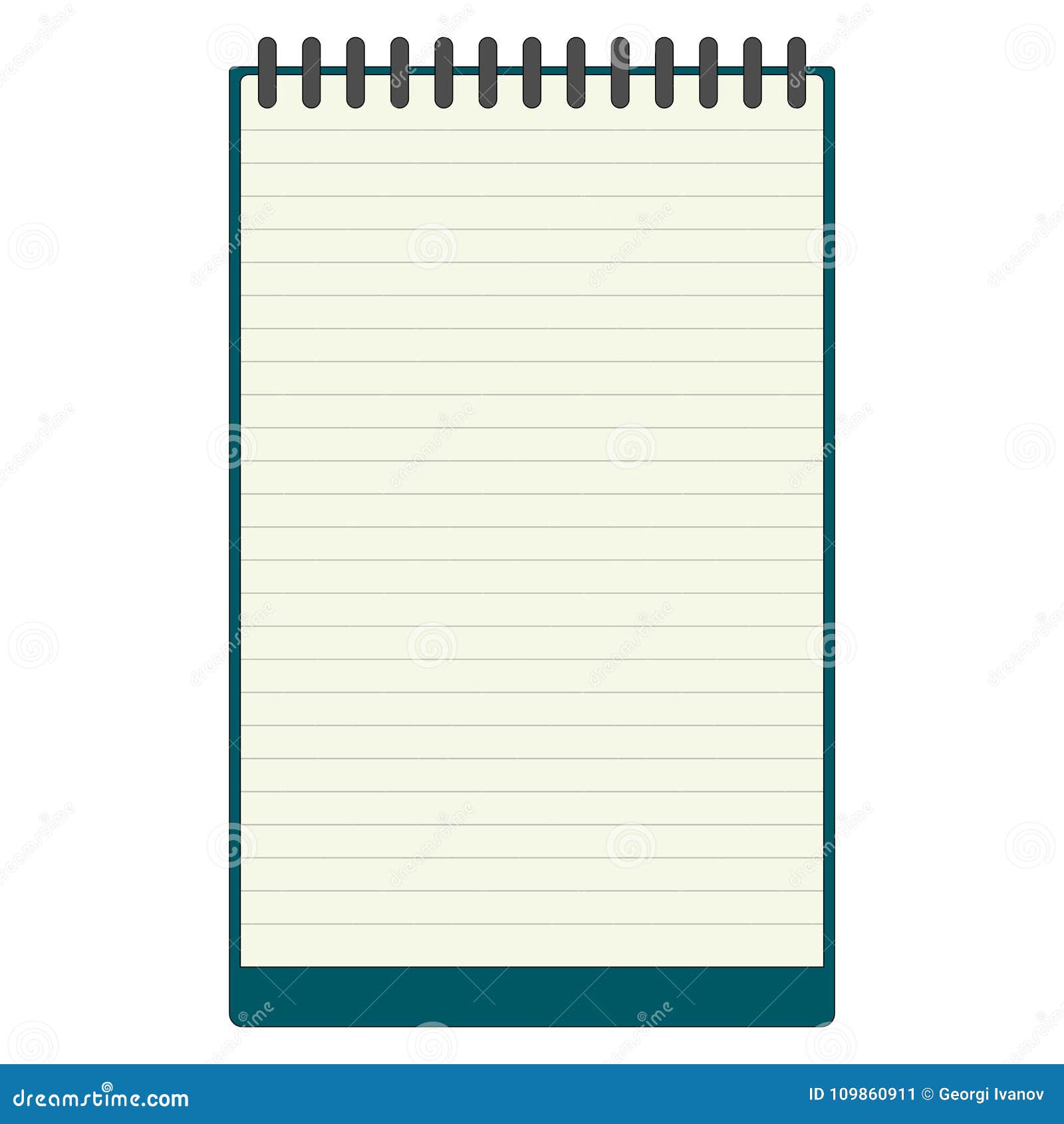 Simple, Ejemplo Plano De La Libreta Del Vector Ilustración del Vector ...