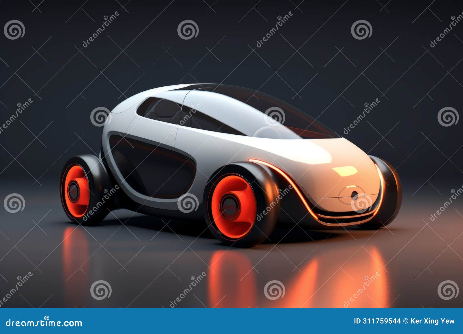 Simple Electric Car Design stock illustration. Illustration of design ...