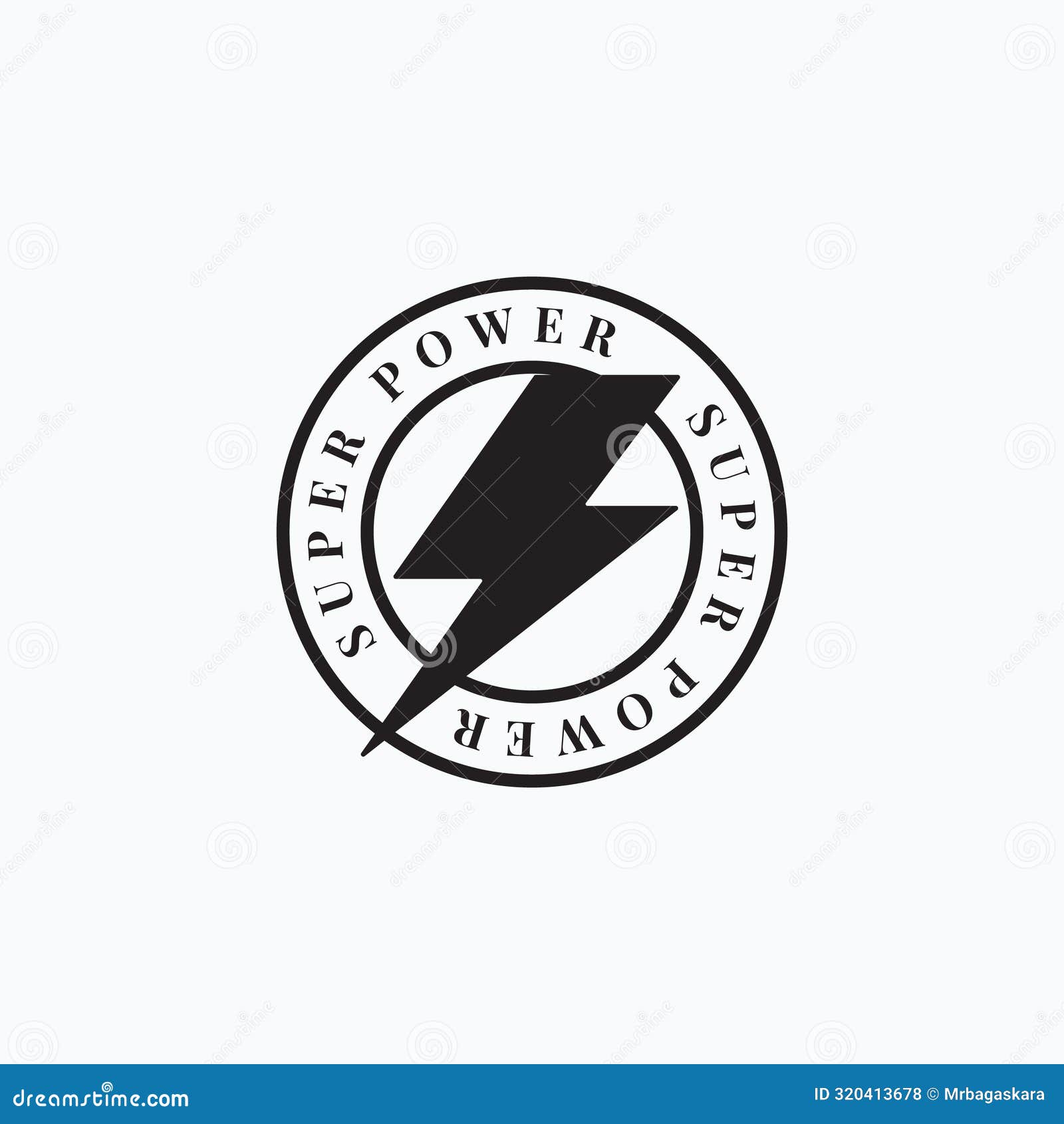 Simple Electric Power Logo Vector Illustration Design Stock Vector ...
