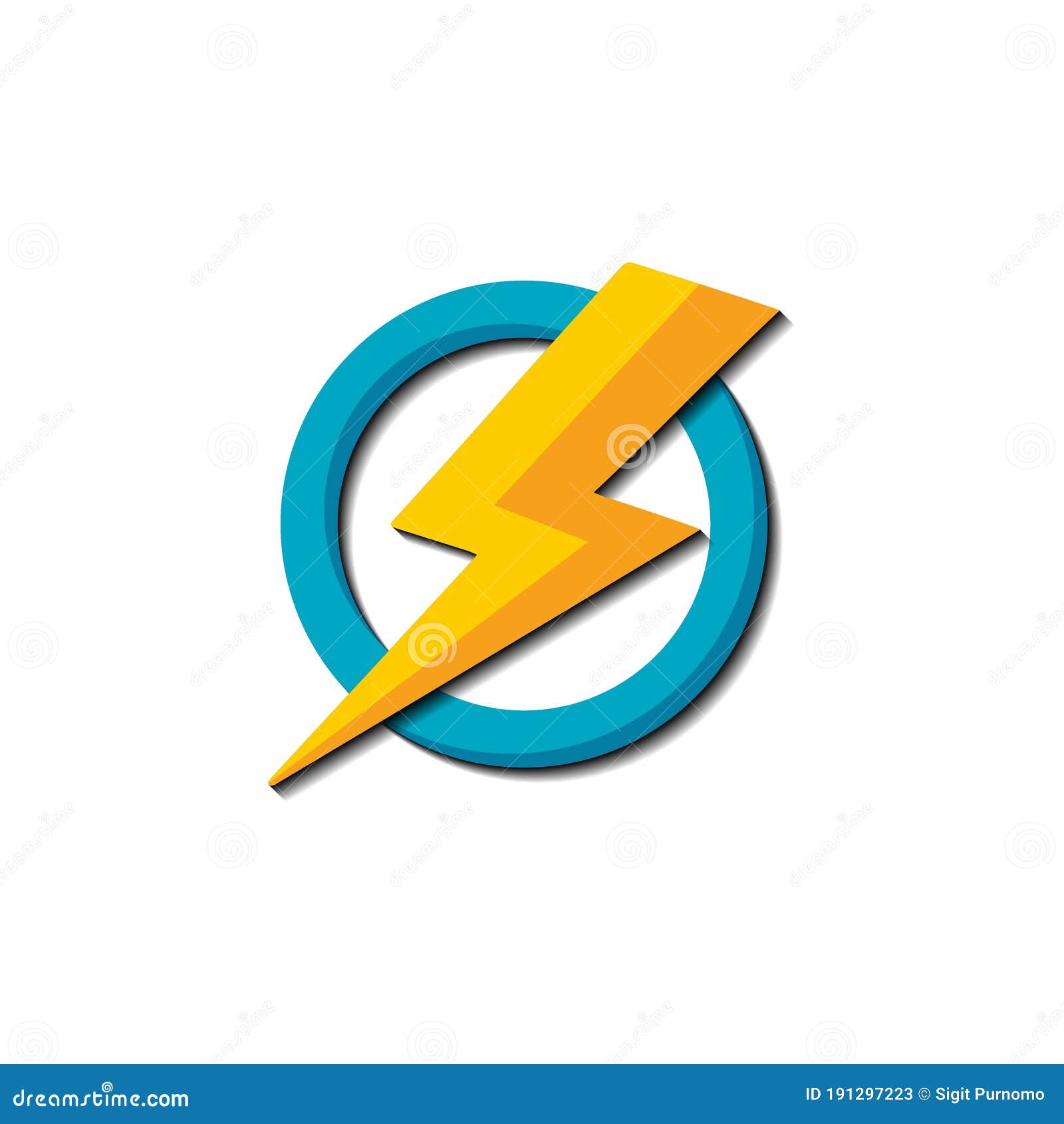 Simple Electrical Logo Design Illlustration Stock Vector - Illustration ...