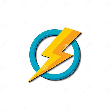 Simple Electrical Logo Design Illlustration Stock Vector - Illustration ...