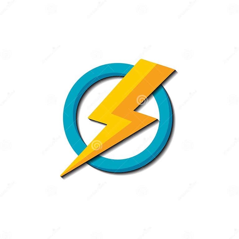 Simple Electrical Logo Design Illlustration Stock Vector - Illustration ...