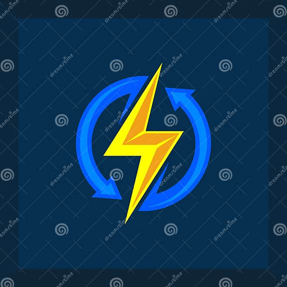 Simple electrical logo stock illustration. Illustration of corporate ...