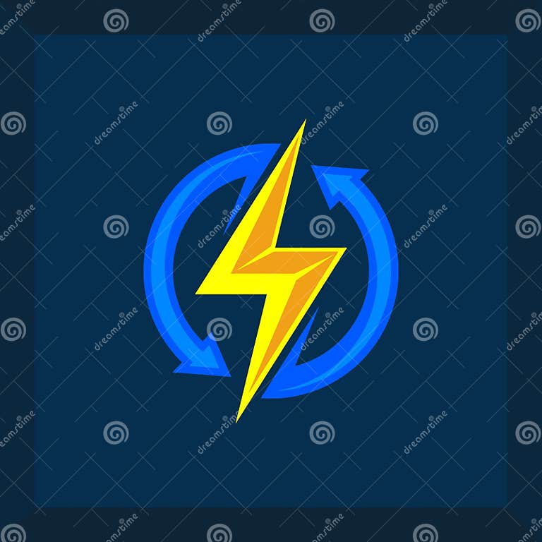 Simple electrical logo stock illustration. Illustration of corporate ...