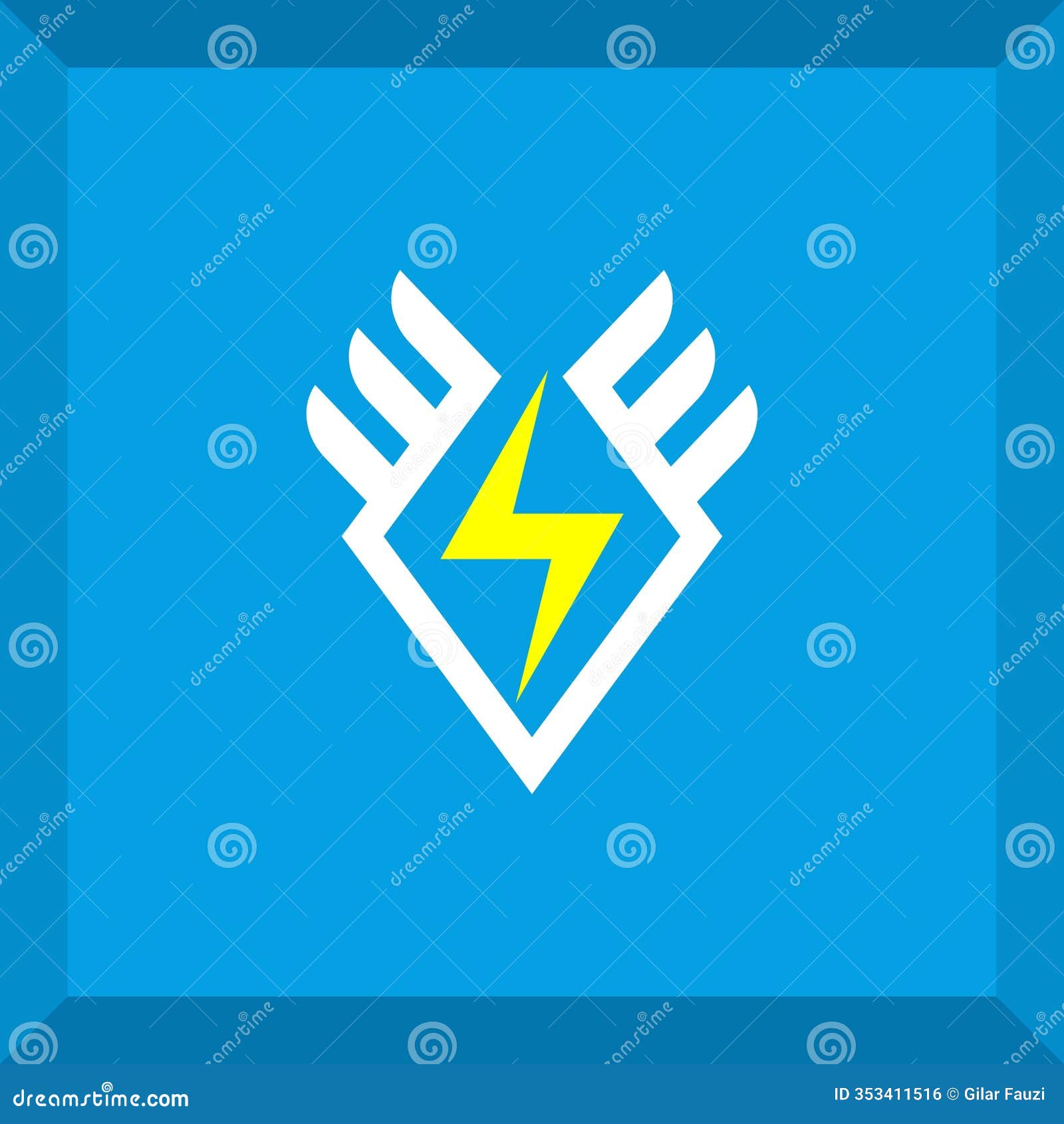 Simple electrical logo stock illustration. Illustration of element ...