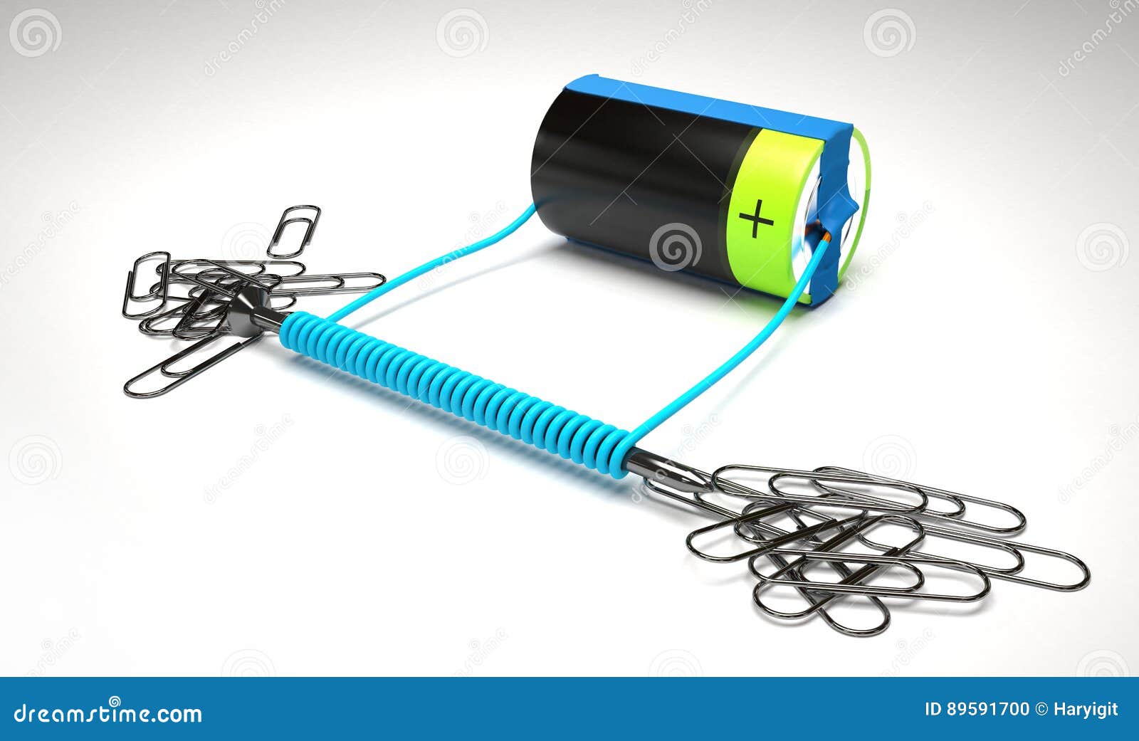 Simple Electromagnet on a White Background. Stock Illustration ...