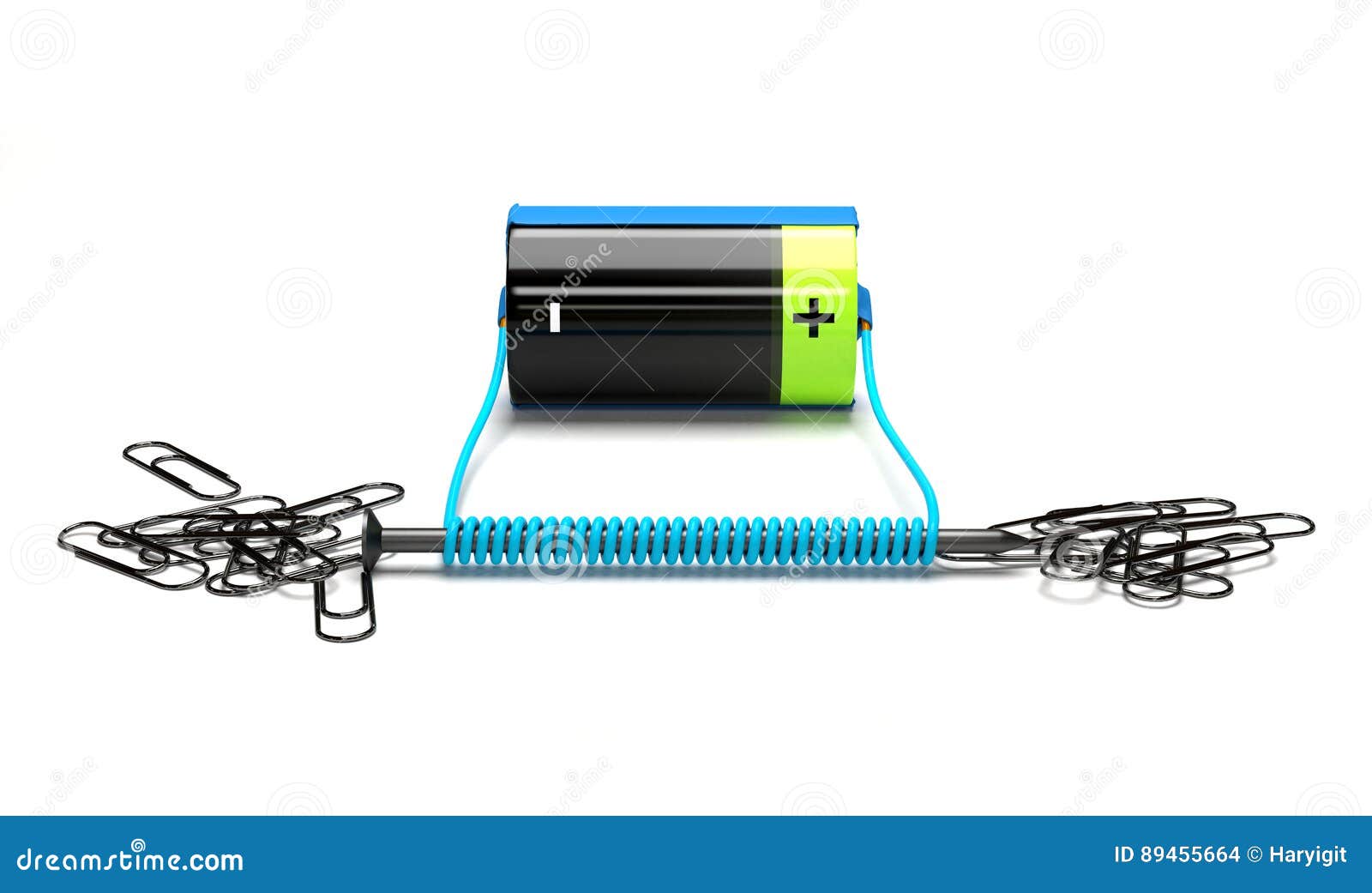 Simple Electromagnet on a White Background. Stock Illustration ...