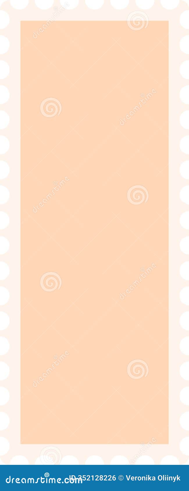 Simple yet Elegant Blank Postage Stamp Design Featuring a Light Orange ...
