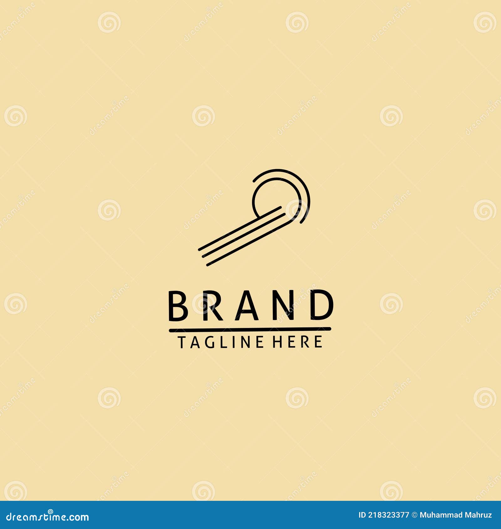 Simple and Elegant Brand Logo Stock Illustration - Illustration of ...