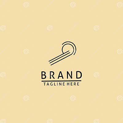 Simple and Elegant Brand Logo Stock Illustration - Illustration of ...