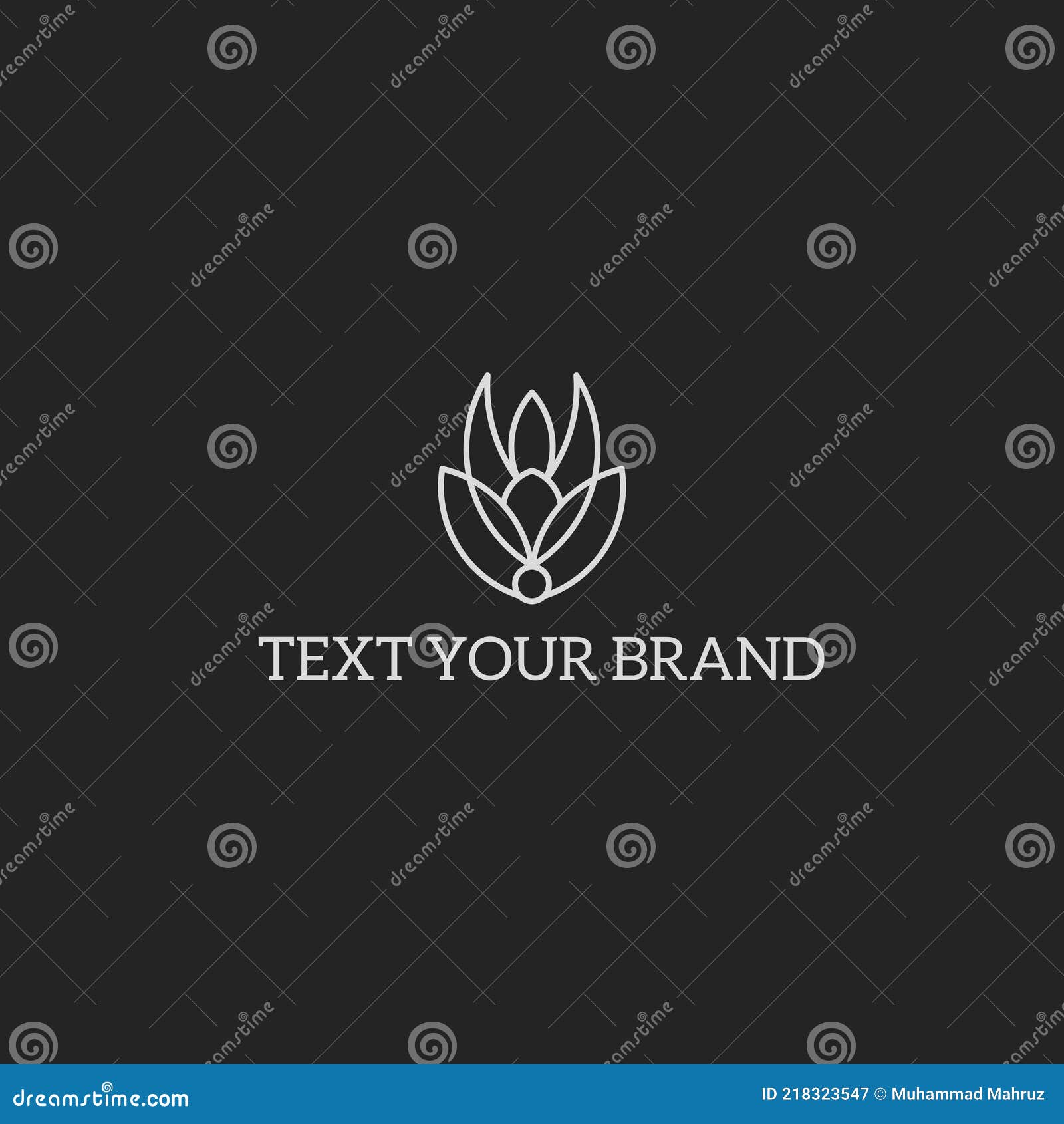 Simple and Elegant Brand Logo Stock Illustration - Illustration of ...