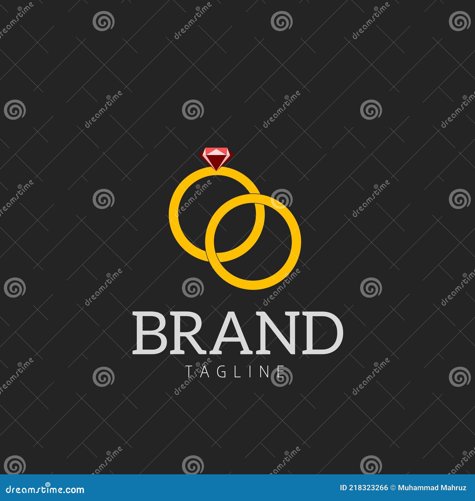 Simple and Elegant Brand Logo Stock Illustration - Illustration of ...