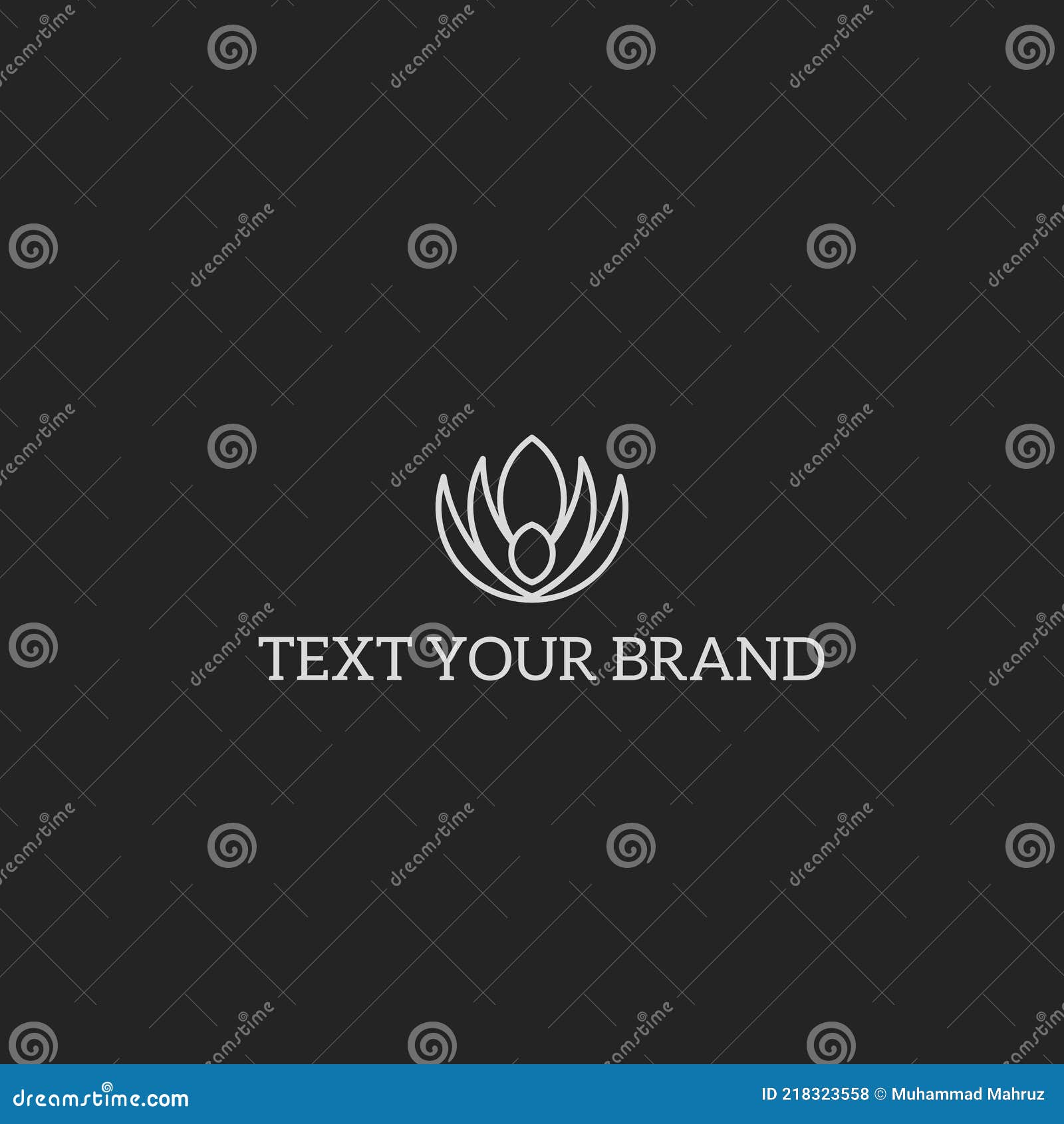 Simple and Elegant Brand Logo Stock Illustration - Illustration of ...