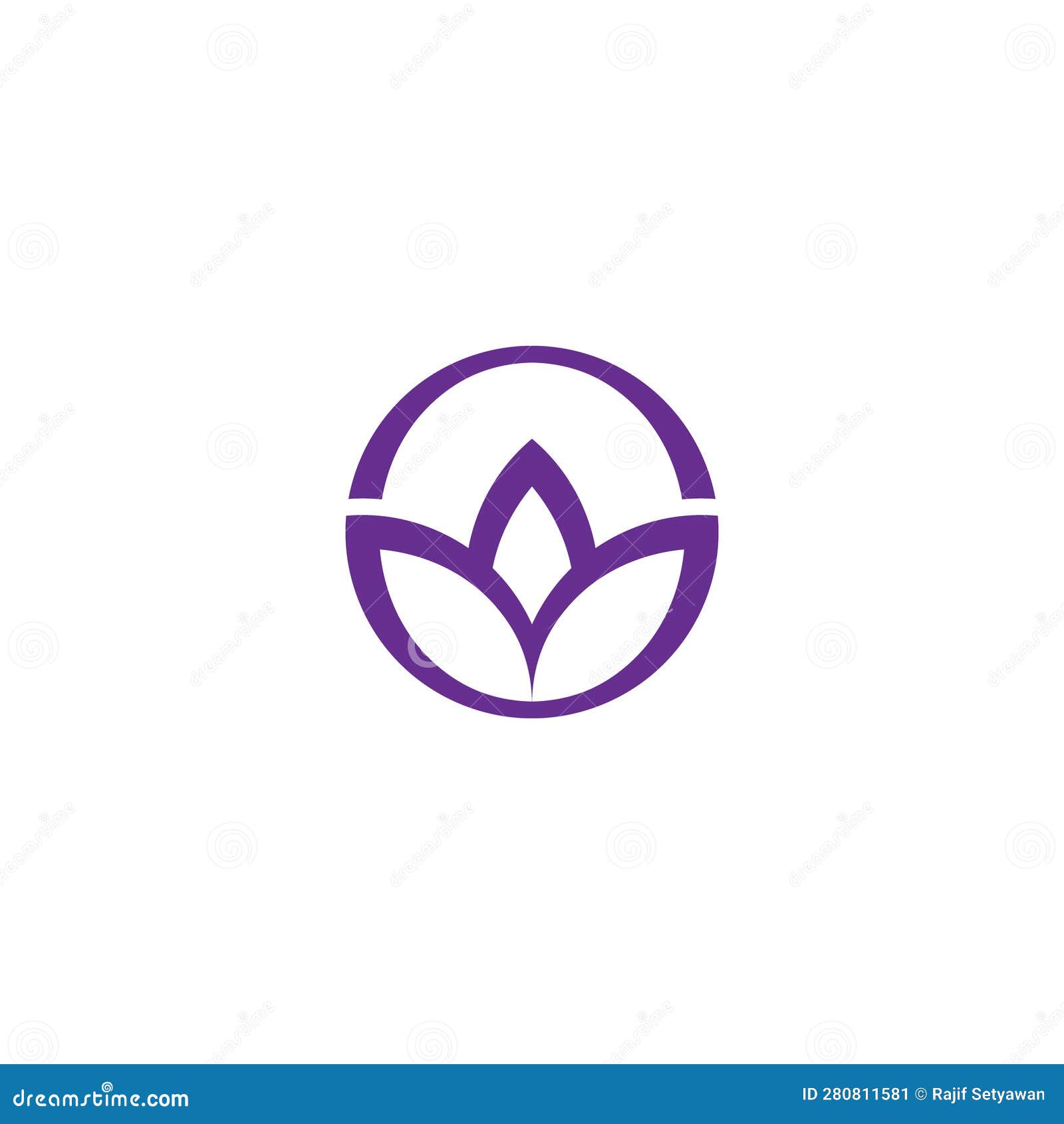 Circle Red Lotus Diamond Abstract Logo Cartoon Vector | CartoonDealer ...