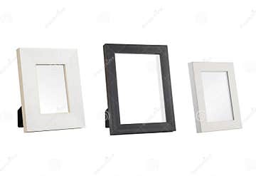 Simple and Elegant Empty Photo Frames Stock Photo - Image of painting ...