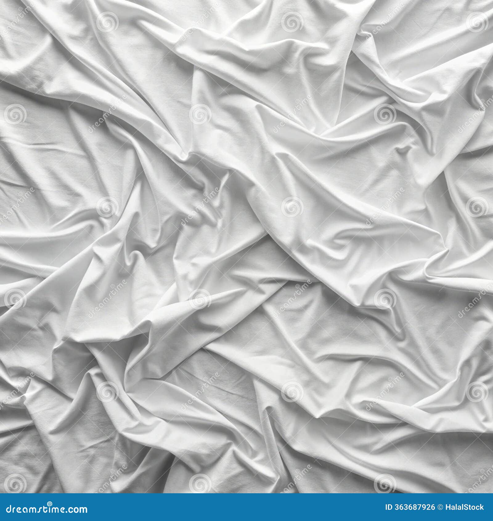 White Wrinkled Fabric Texture For Background Stock Photography ...