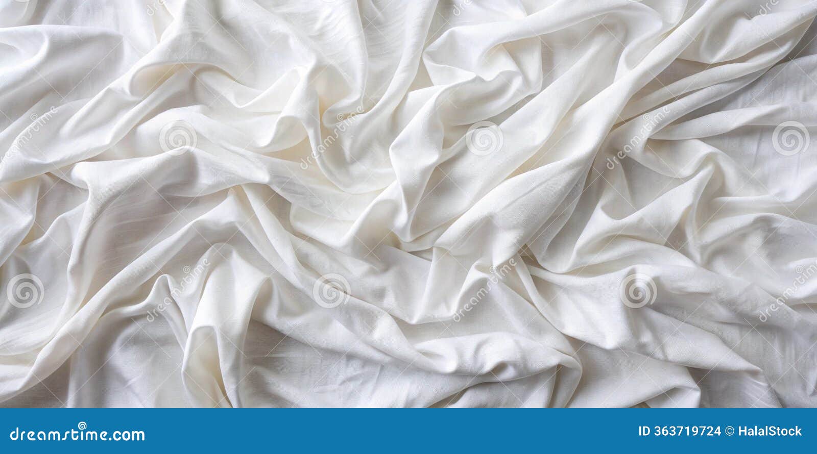 White Wrinkled Fabric Texture For Background Stock Photo ...