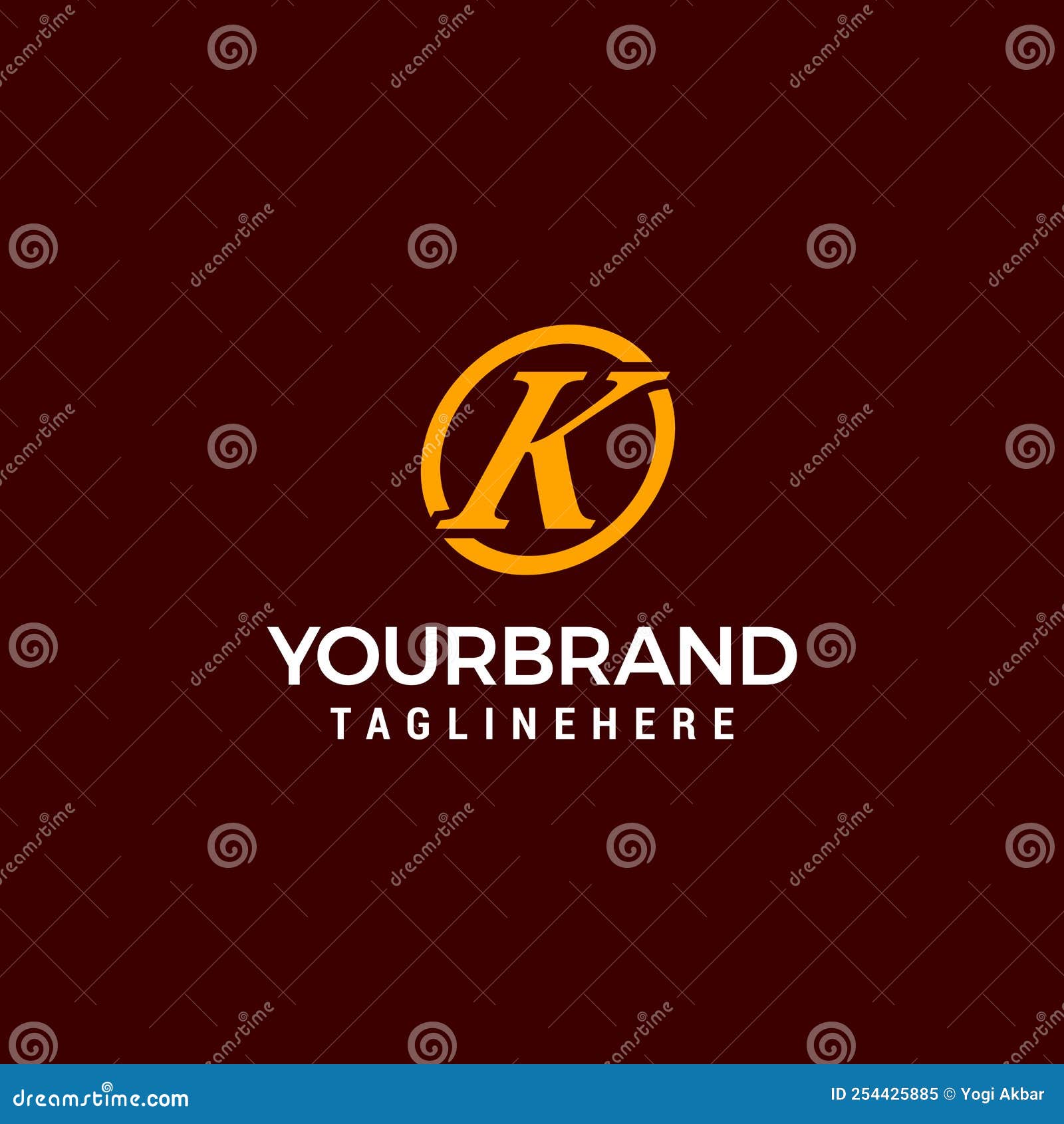 Simple Elegant Initial Letter Type K Logo Design Symbol Vector Icon ...