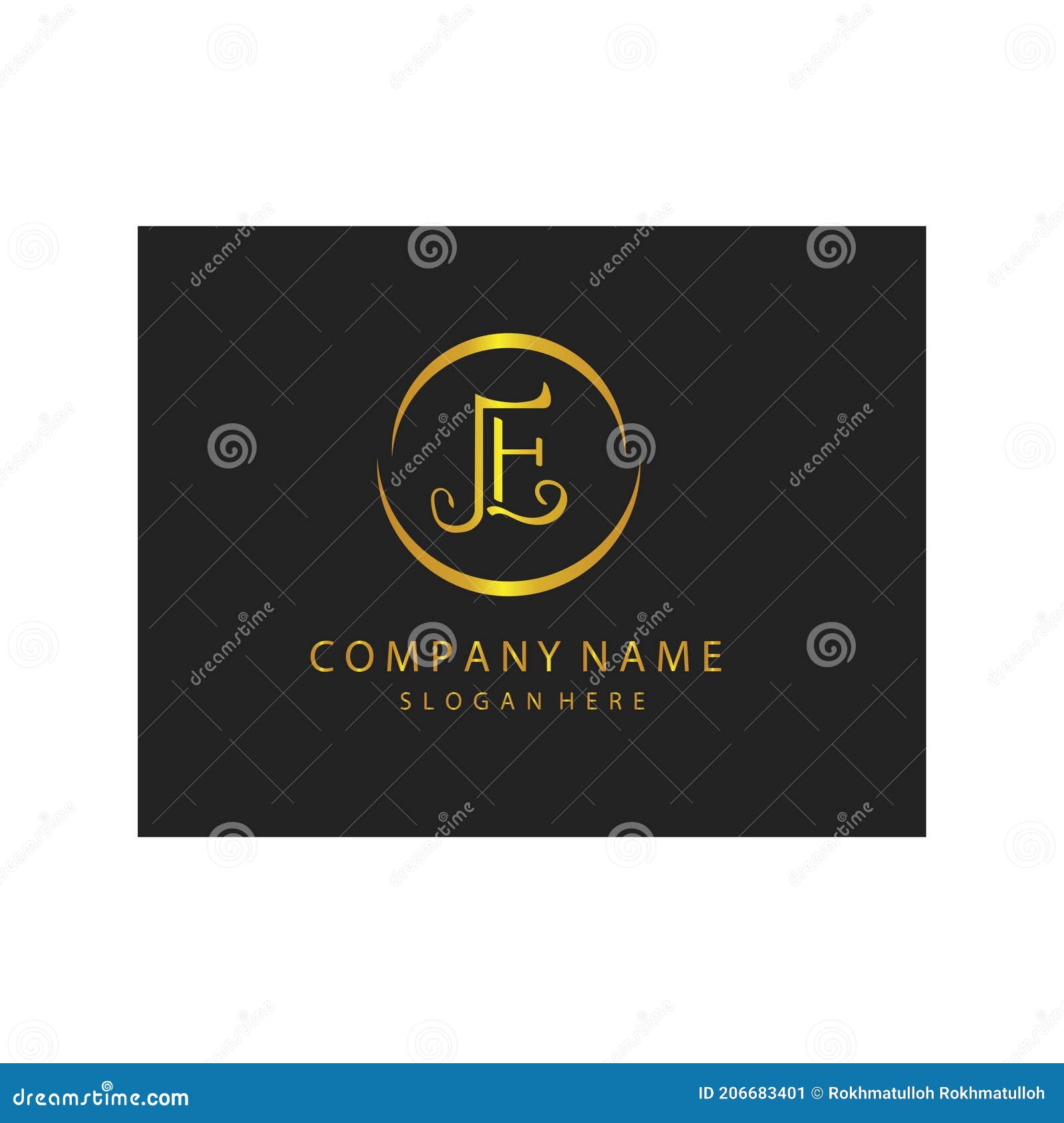 Simple Elegant Initials Letter Type E Sign Symbol Icon Template Black ...