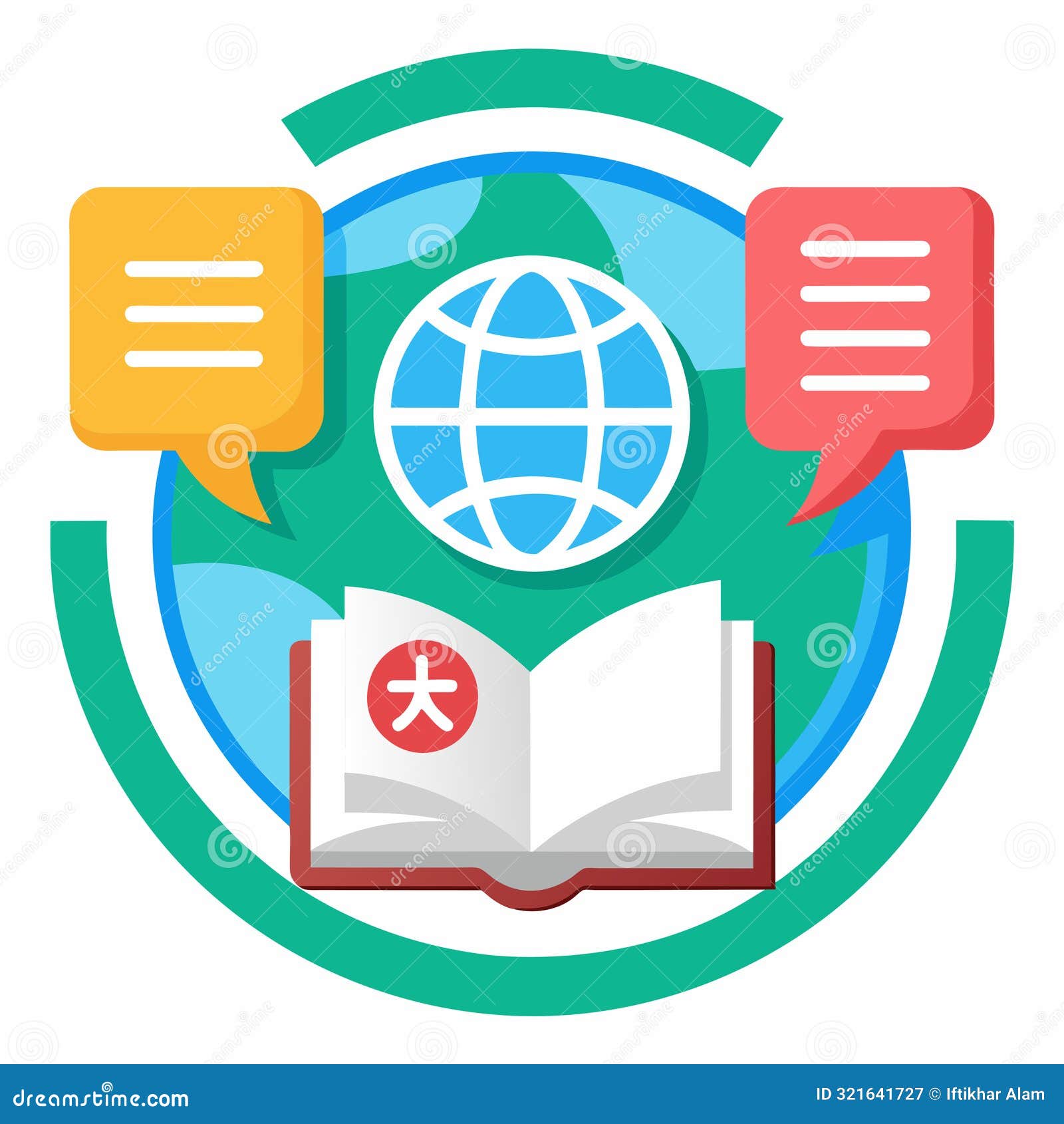 Simple Elegant Language Symbol with Global Reach, Design a Simple yet ...