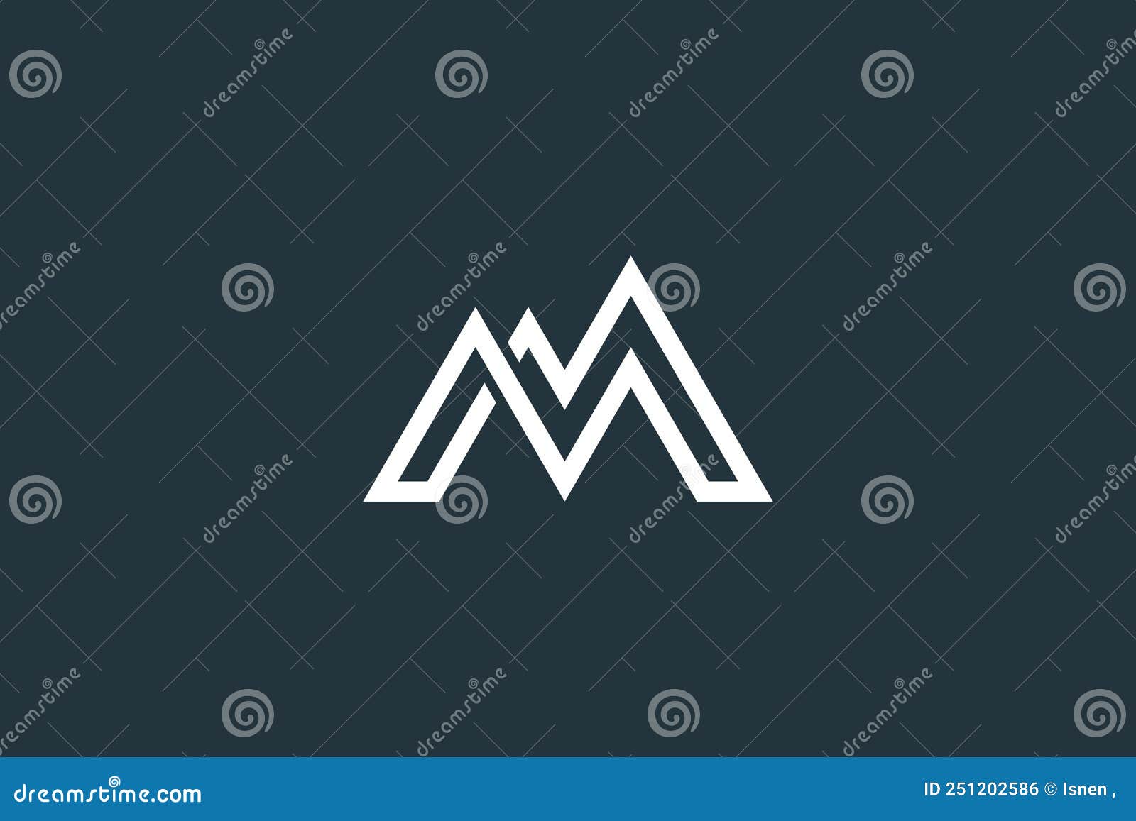 Initial Letter M Logo Design Vector Template Stock Vector ...