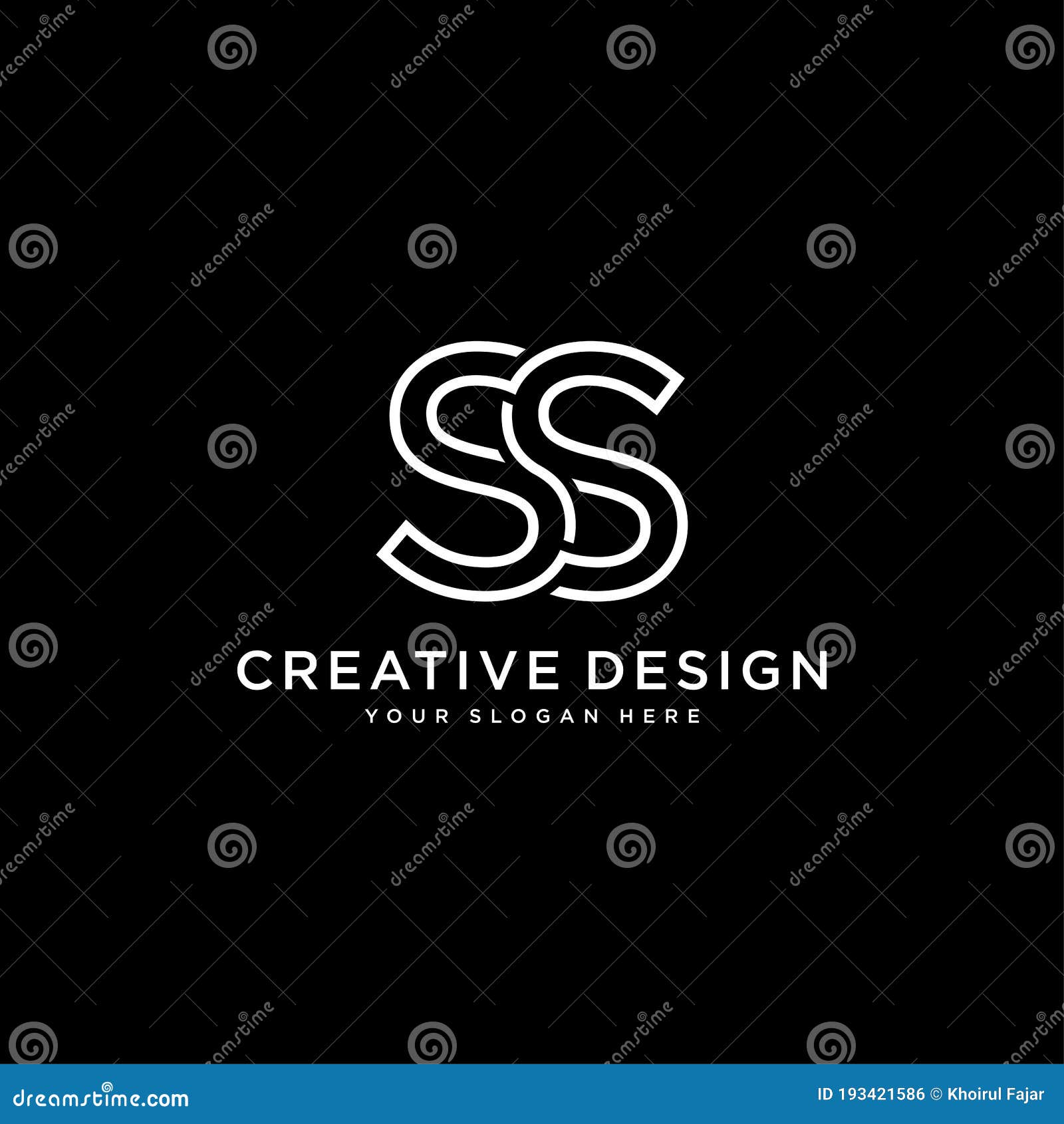 Simple Elegant Letter SS Logo Design Stock Vector - Illustration of ...