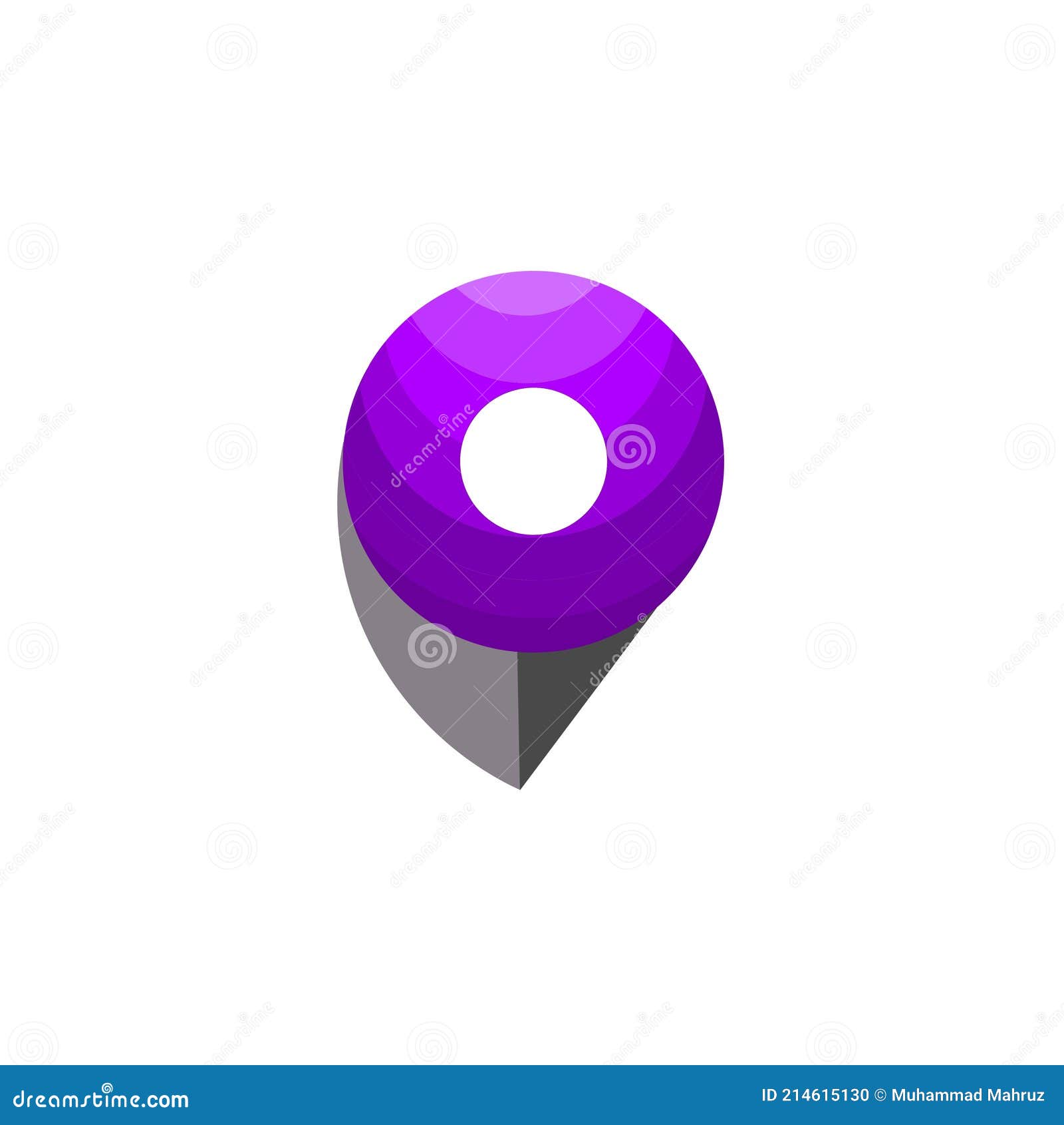 Simple and Elegant Location Icon Logo Stock Illustration - Illustration ...