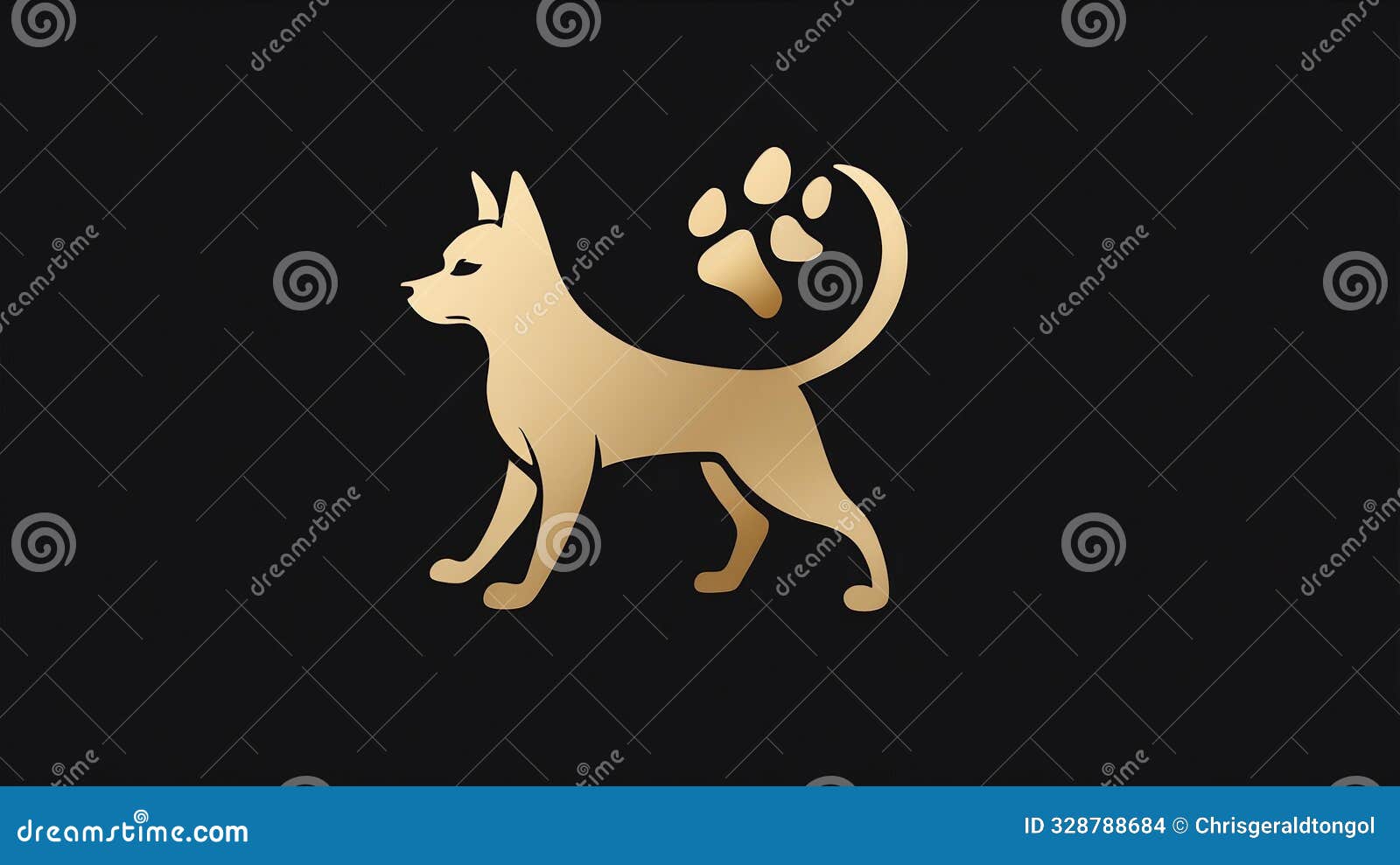 A Simple Elegant Logo Design Featuring a Stylized Silh Ai Generated ...