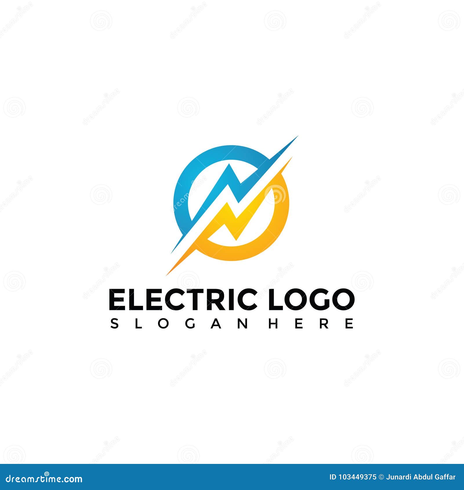 Electric Logo Template. Vector Illustrator Eps. 10 Stock Illustration ...