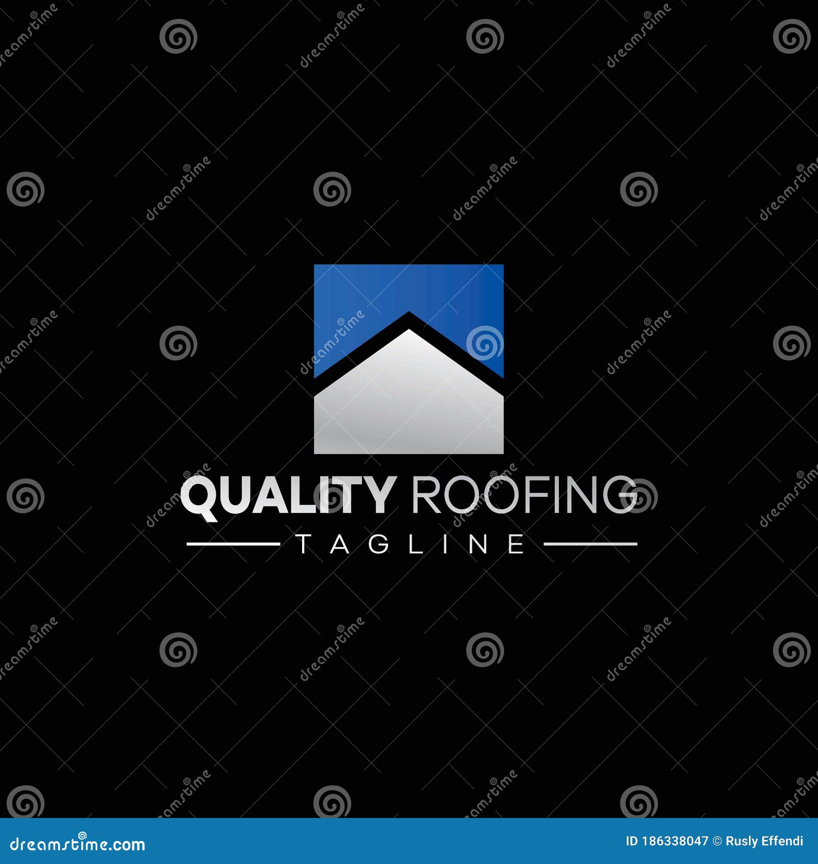 Simple and Elegant Logo for a Roofing Company Stock Vector ...