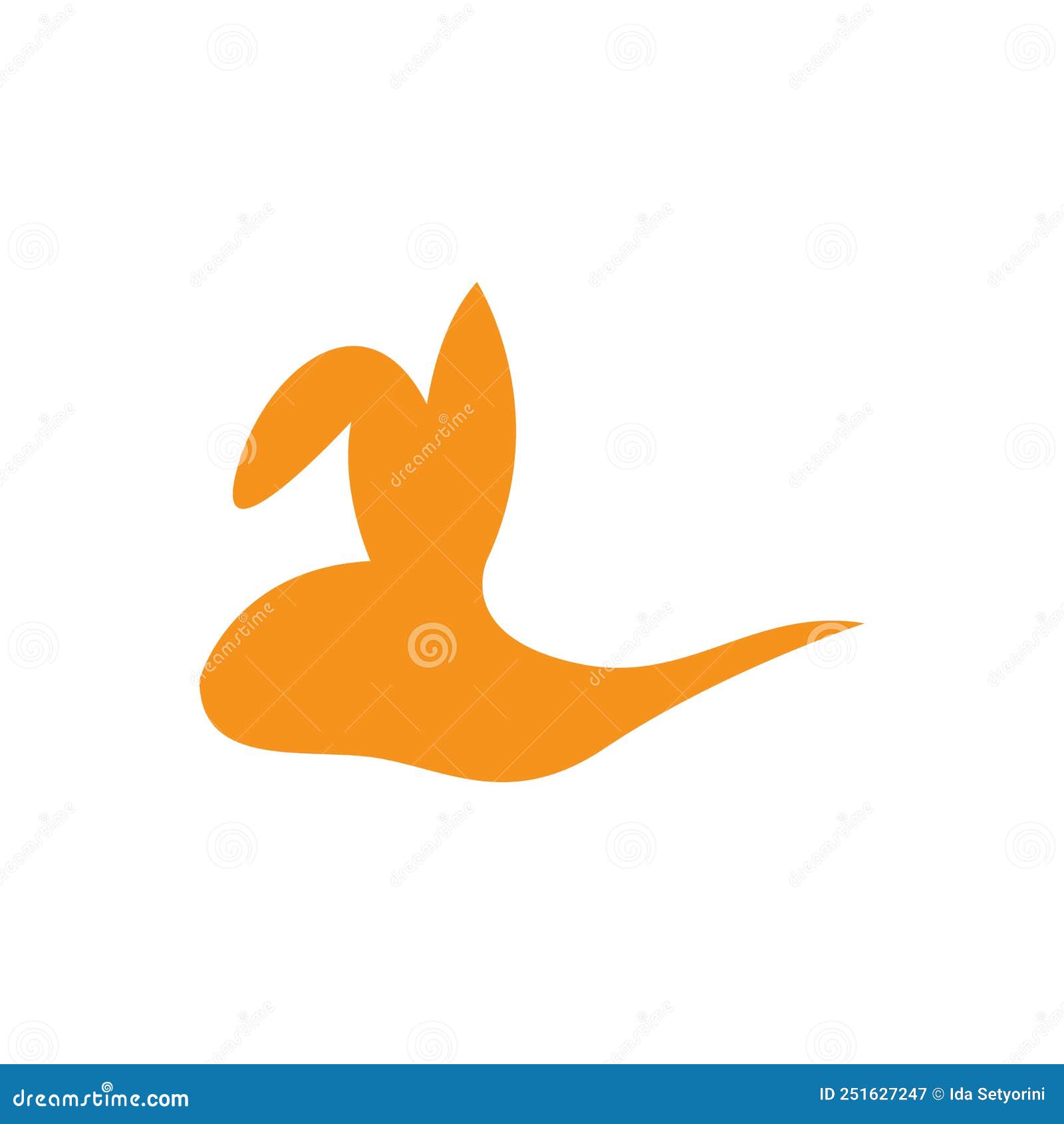 Simple and Elegant Rabbit Logo Vector Template Stock Illustration ...