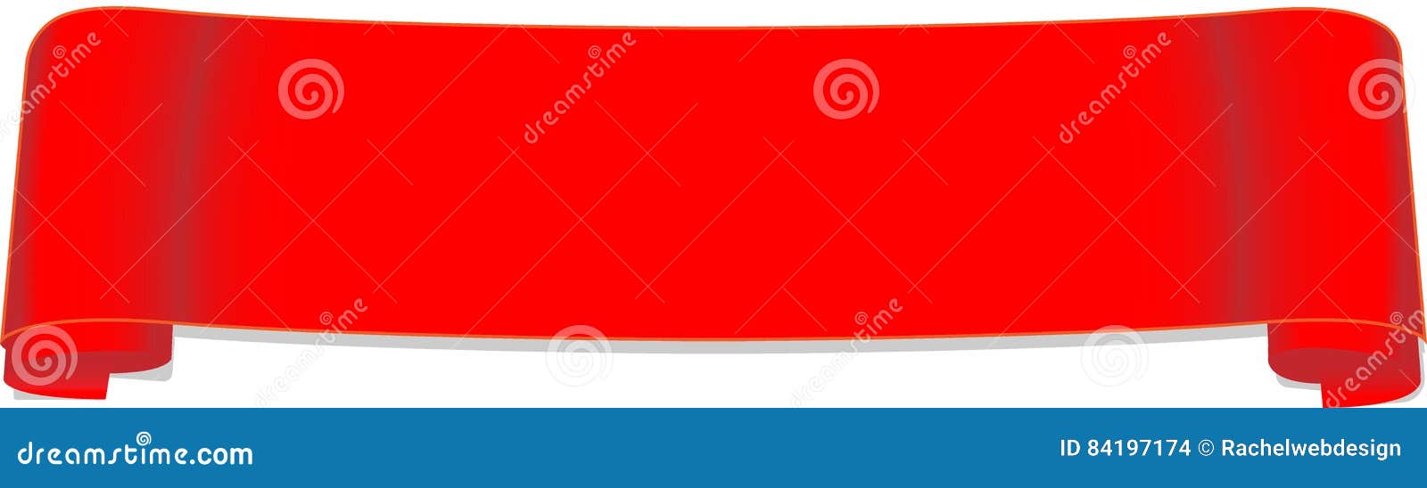 Red Scroll Banner