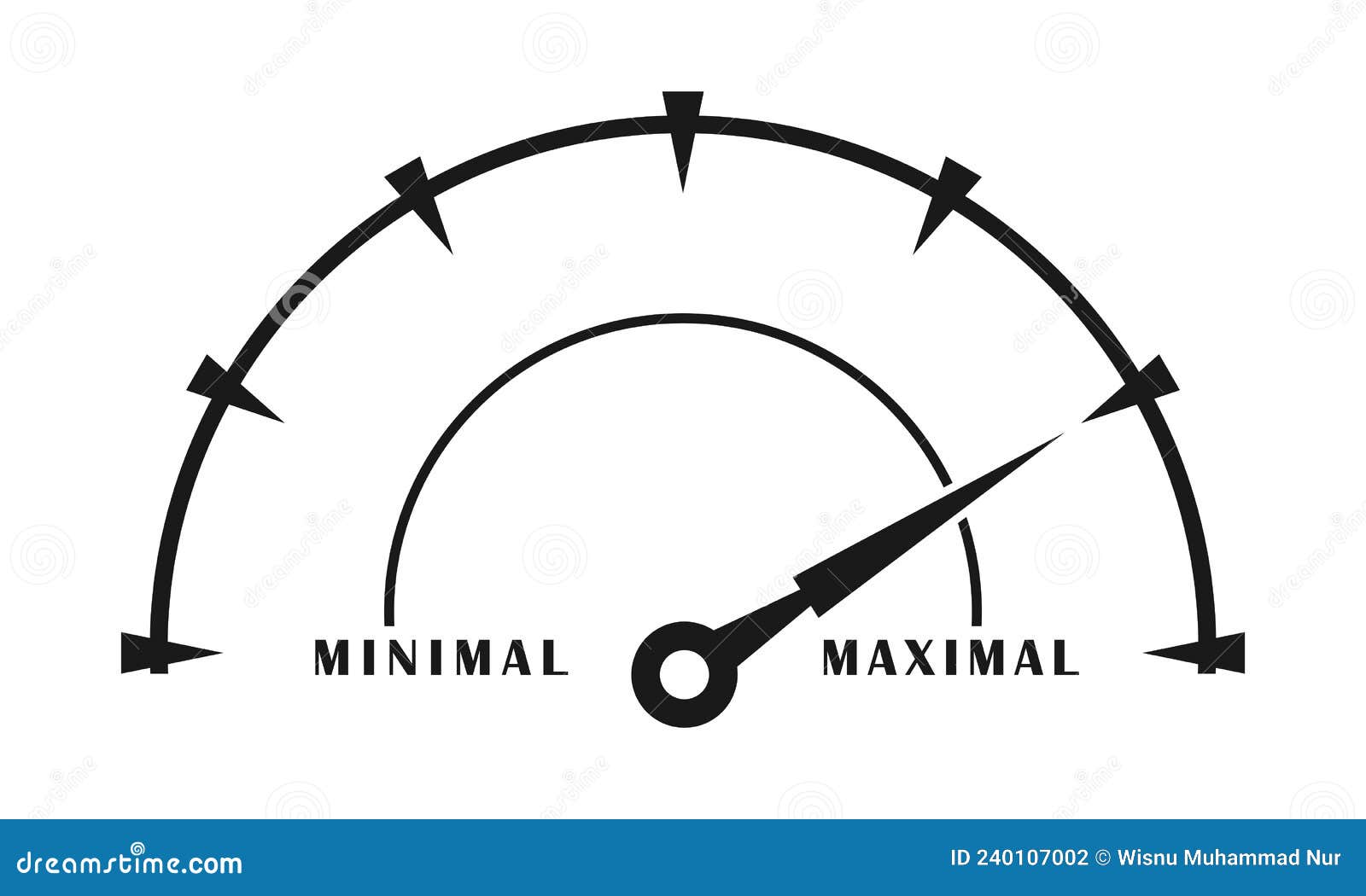Simple Elegant Speedometer Vector Design Stock Vector - Illustration of ...