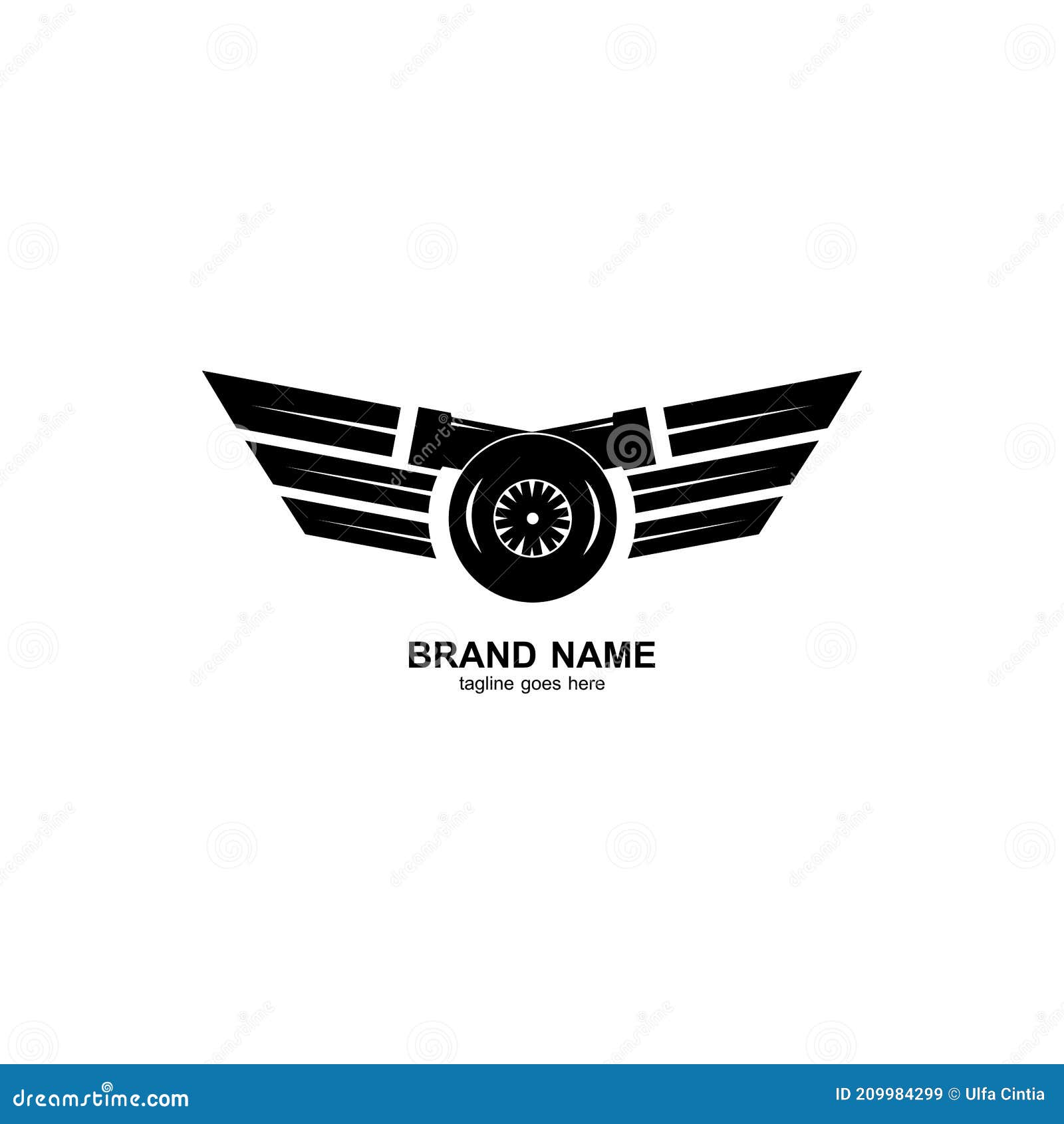 Simple and Elegant Turbo Logo Design, with a Combination of Flaying ...