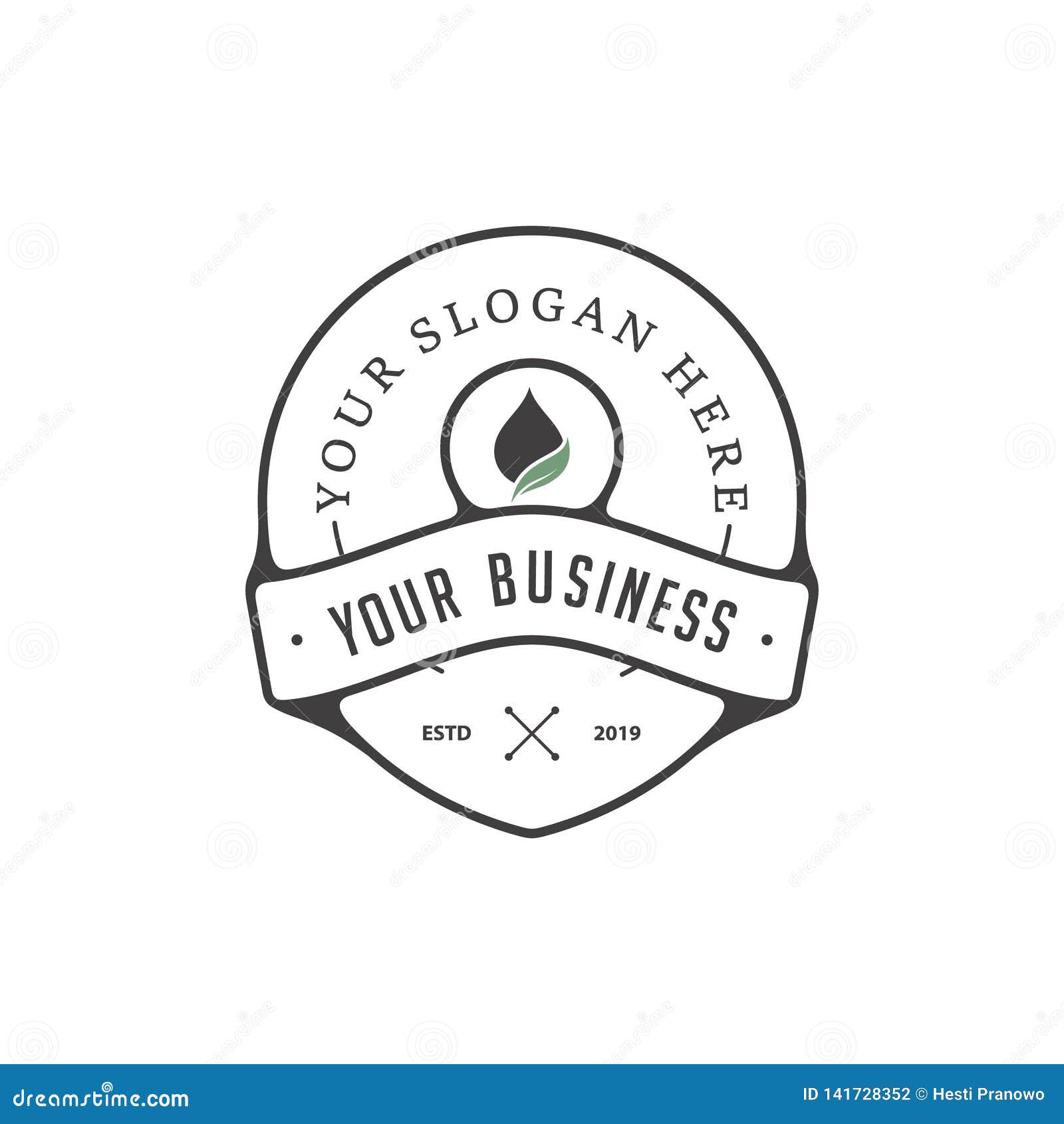 Simple Emblem Pint Point for Element Linear Design on the White ...