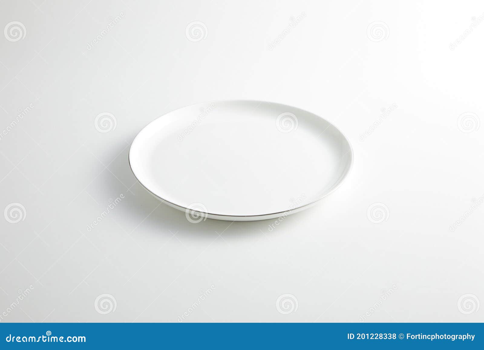 Simple and empty plate stock photo. Image of lunch, plates - 201228338
