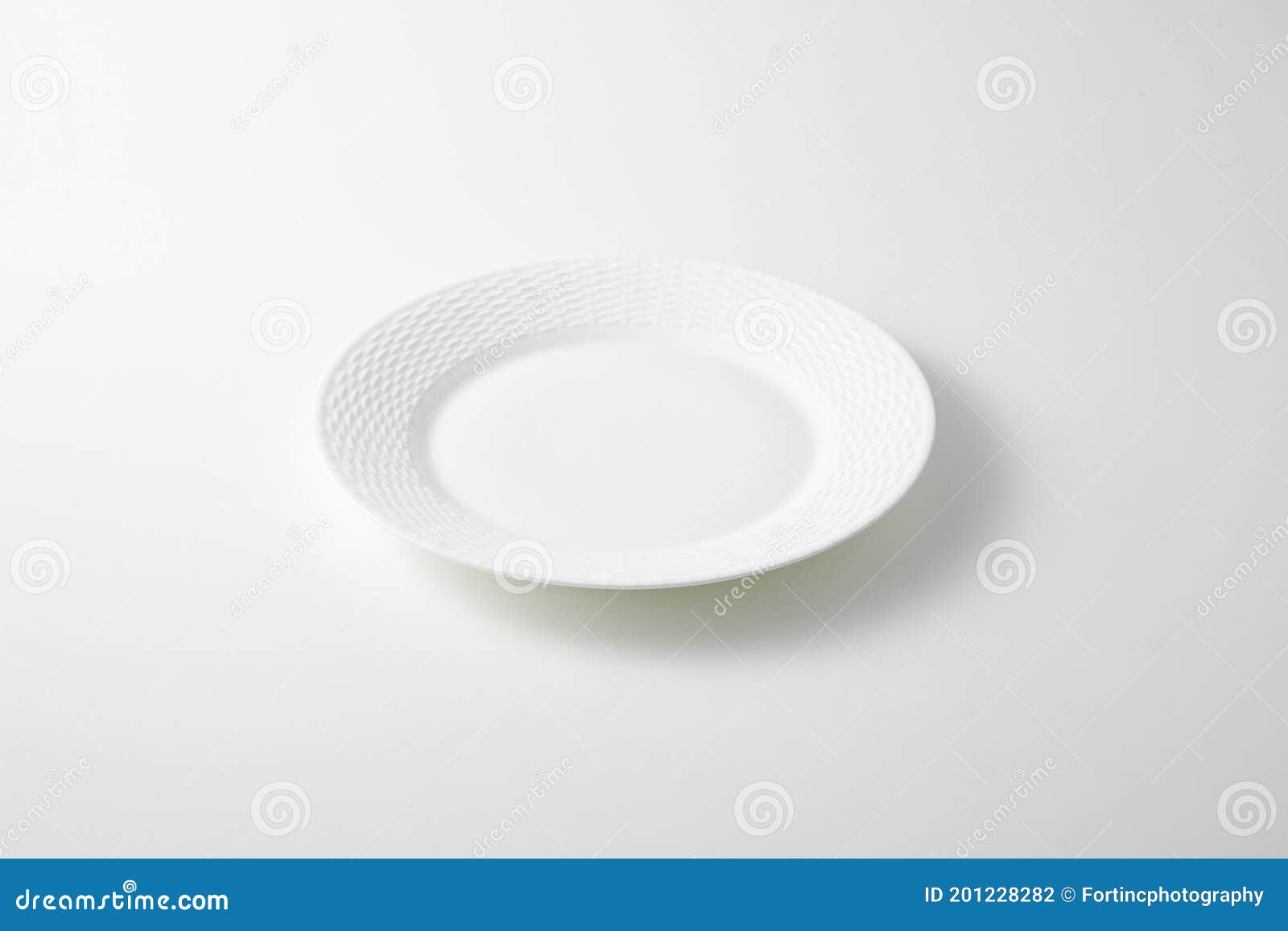 Simple and empty plate stock photo. Image of circle - 201228282