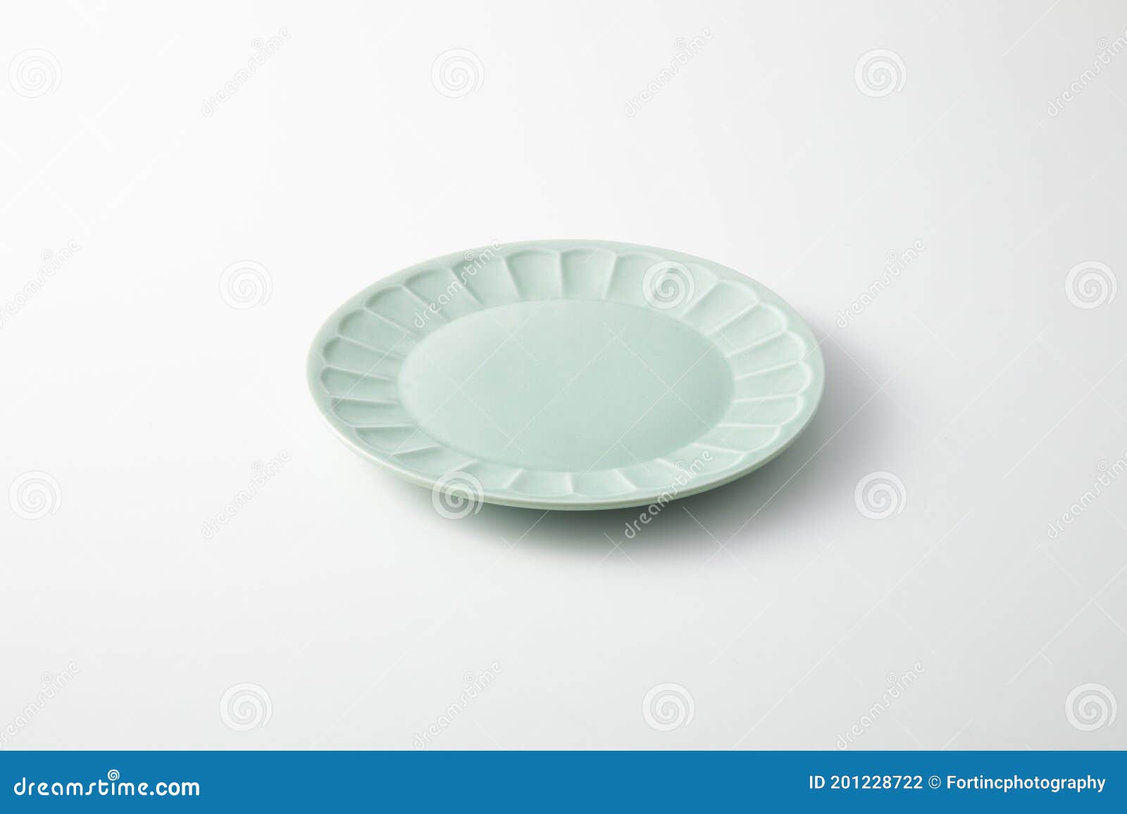 Simple and empty plate stock photo. Image of empty, brown - 201228722