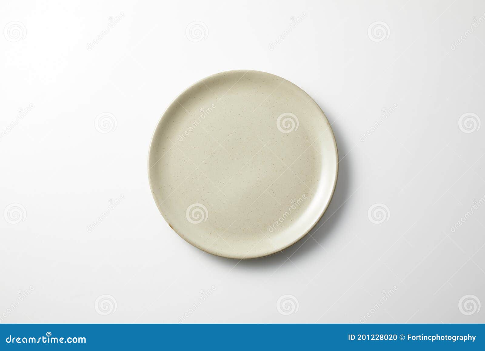 Simple and empty plate stock photo. Image of dinner - 201228020