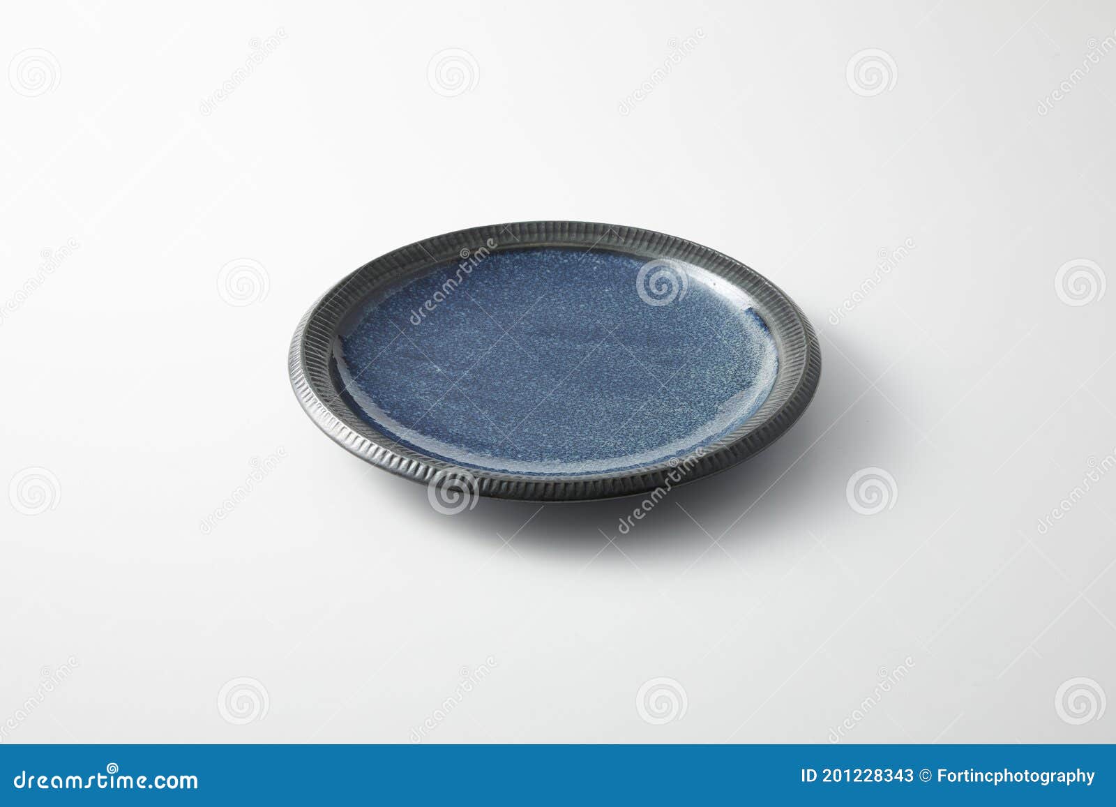 Simple and empty plate stock image. Image of plate, brown - 201228343