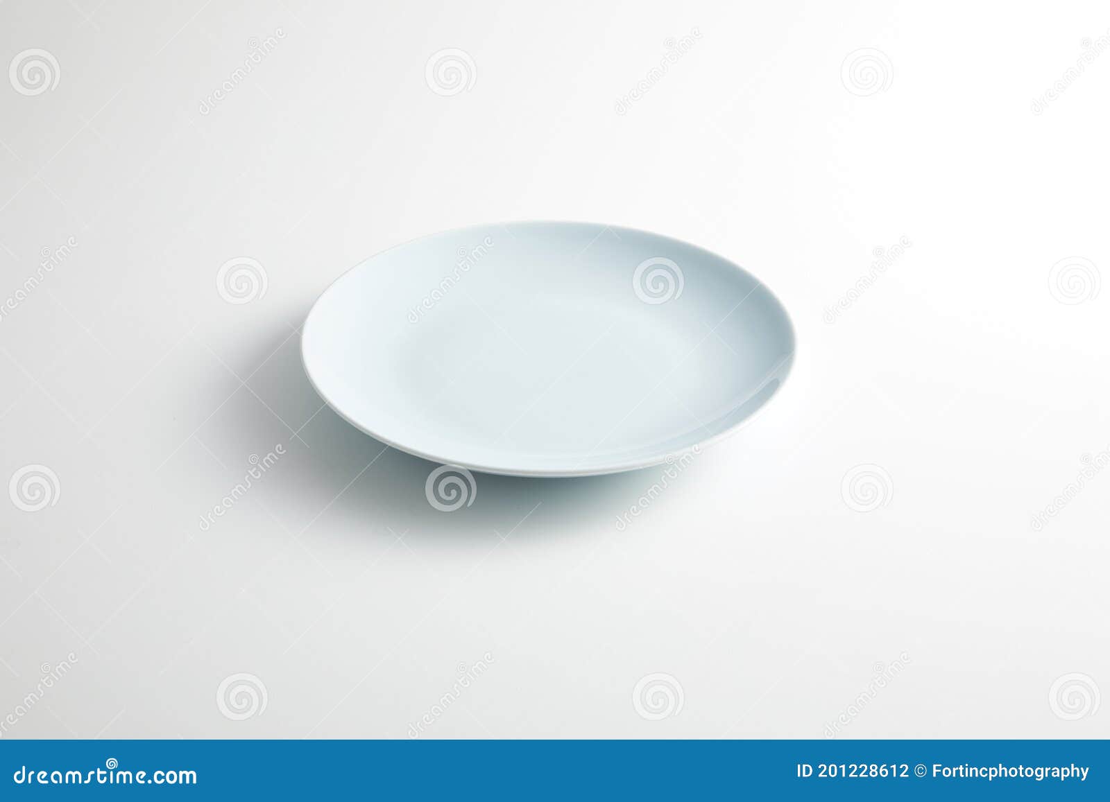 Simple and empty plate stock photo. Image of orange - 201228612
