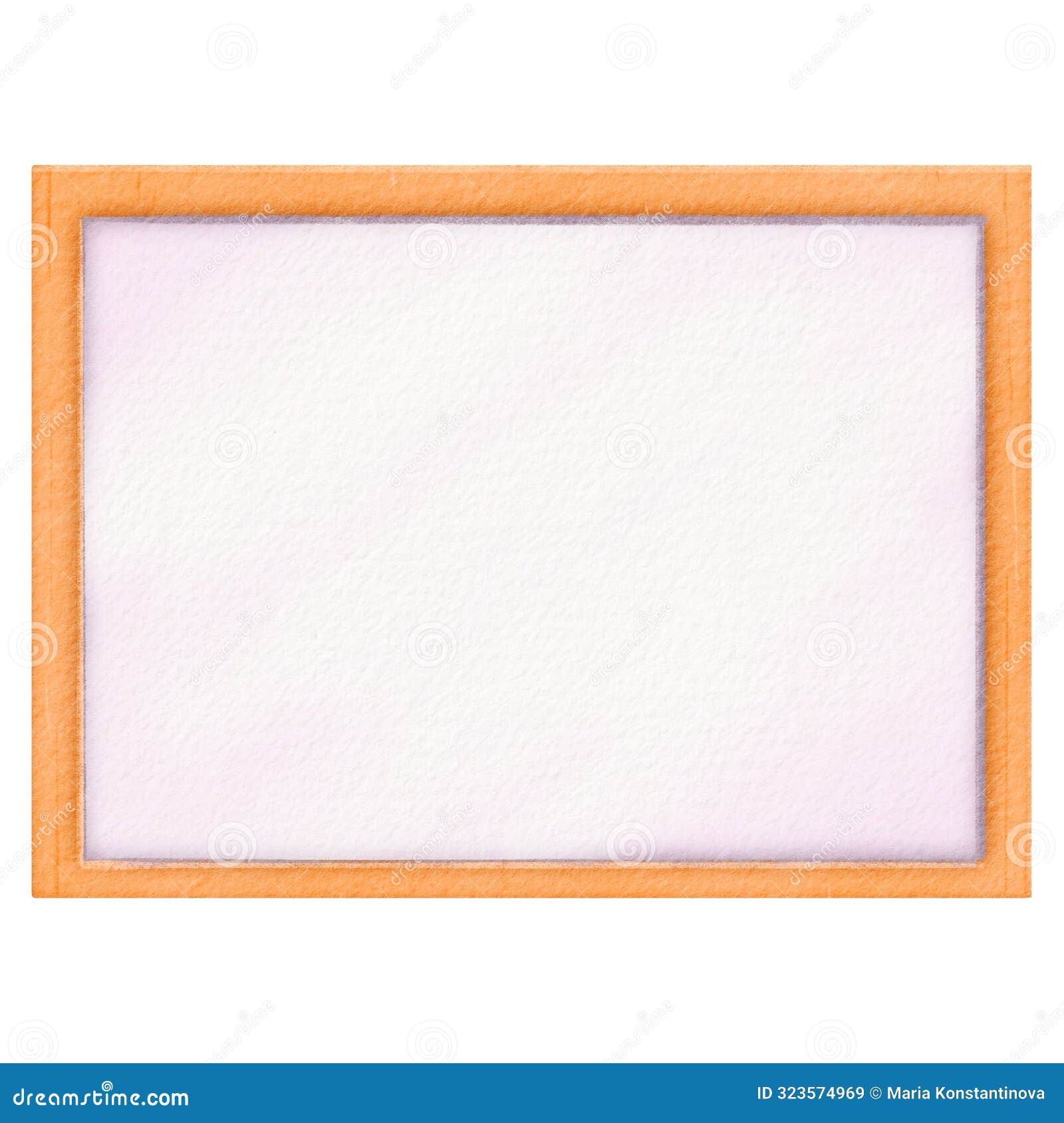 An Empty Wooden Frame on a White Background, Ideal for Showcasing ...