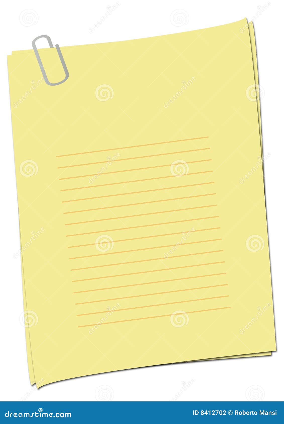 Simple Empty Yellow Page stock photo. Image of sign, advice - 8412702