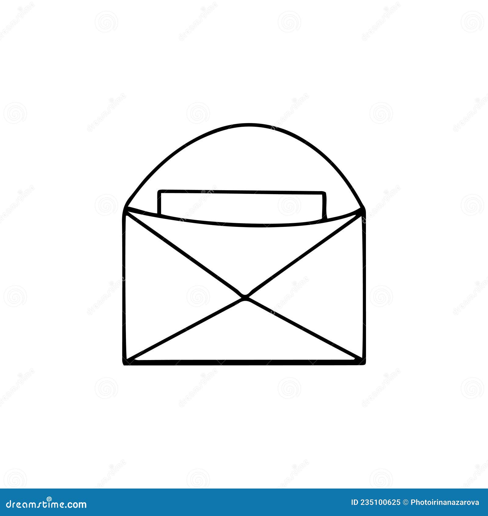 Simple Envelope Element for Decorative Design. Stock Vector ...