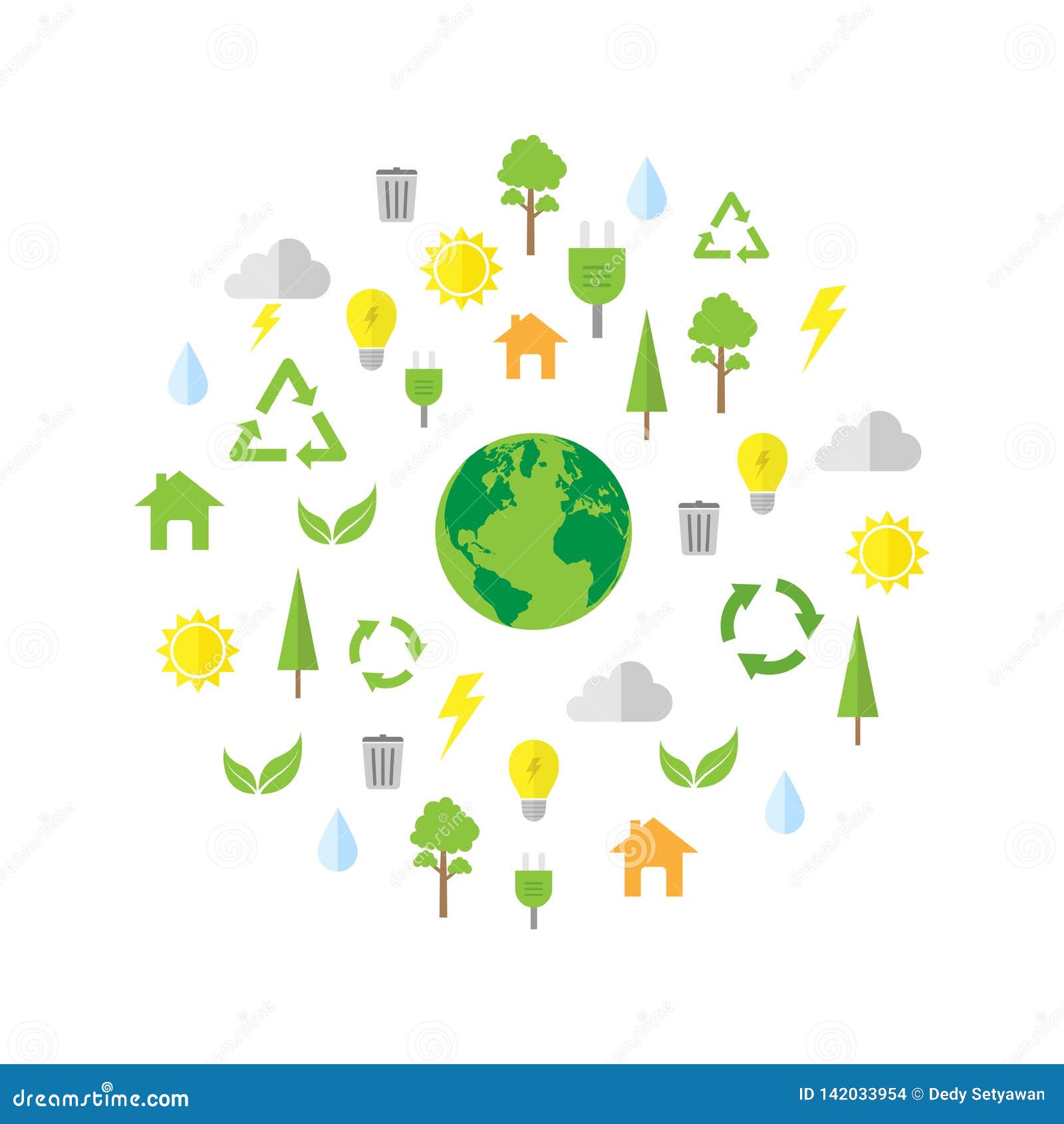 Simple environment icon stock vector. Illustration of environment ...