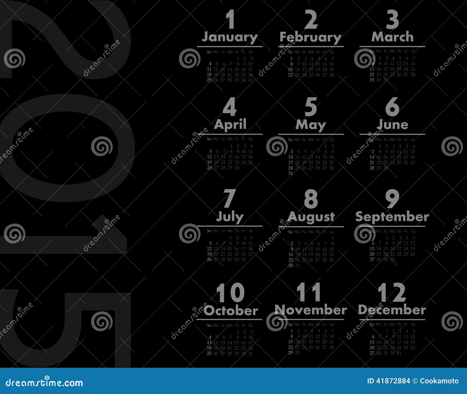 Simple European 2020, 2021, 2022 Year Vector Calendars | CartoonDealer ...