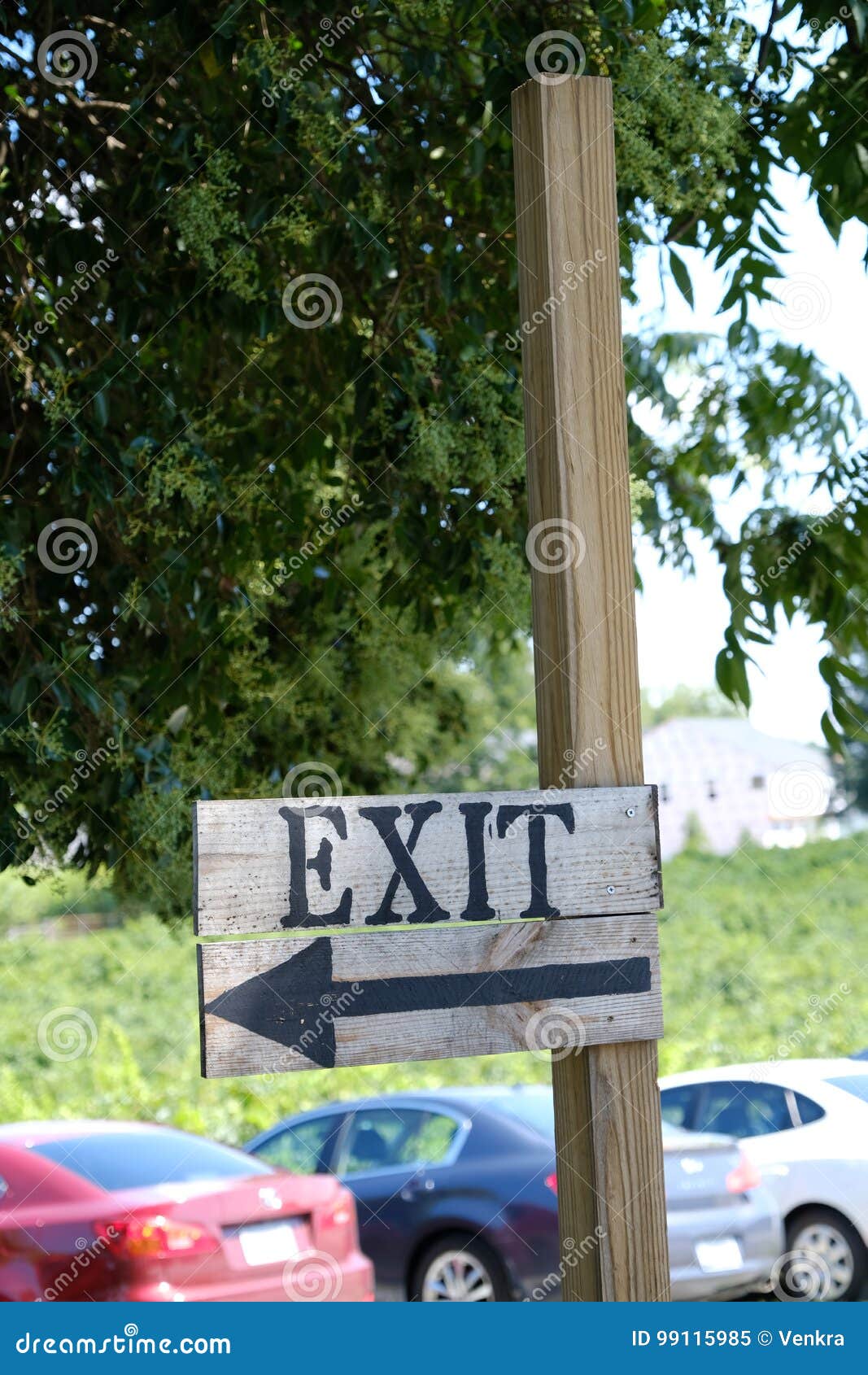Simple exit sign stock image. Image of parking, exit - 99115985