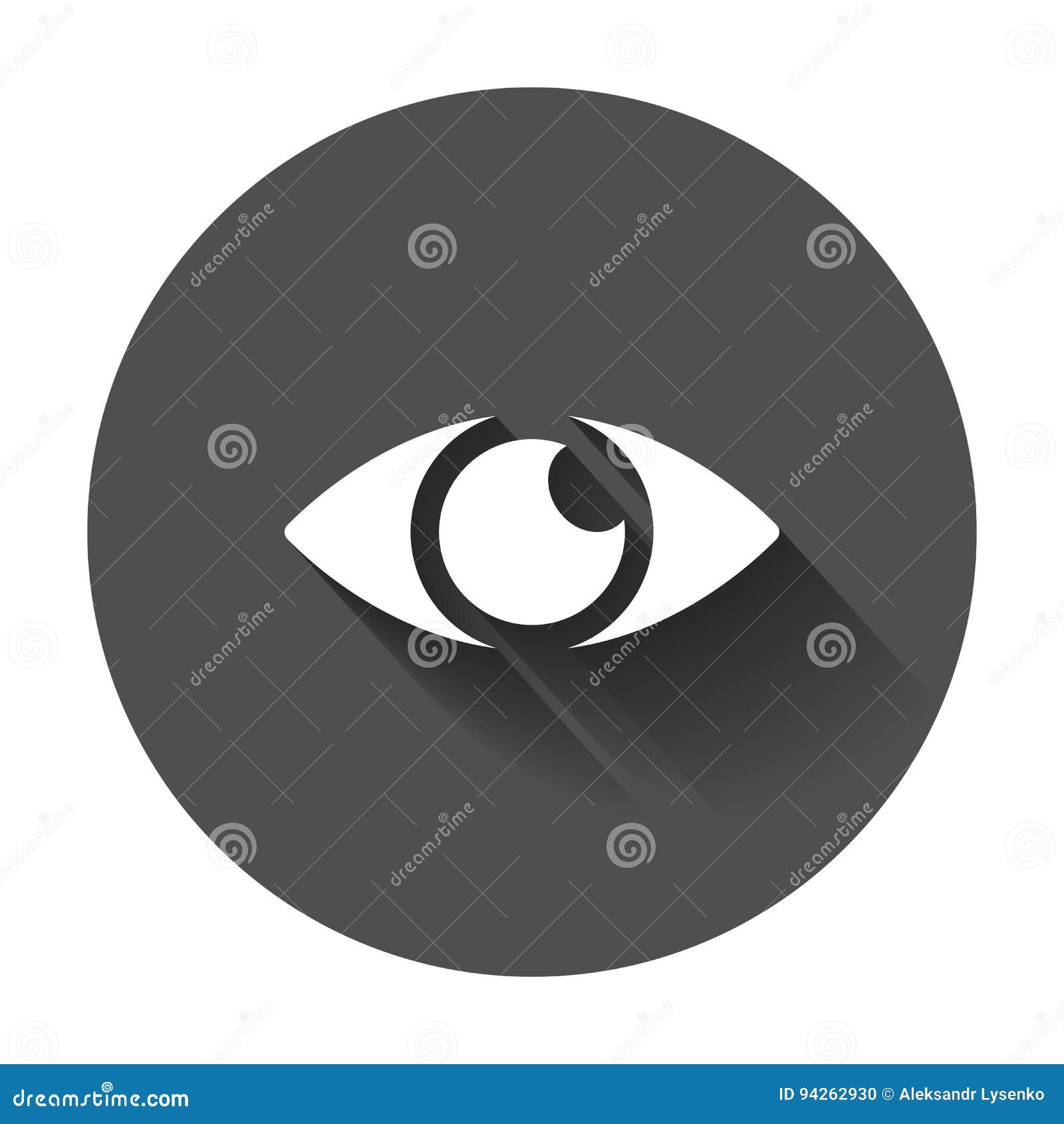Simple eye icon vector. stock vector. Illustration of idea - 94262930